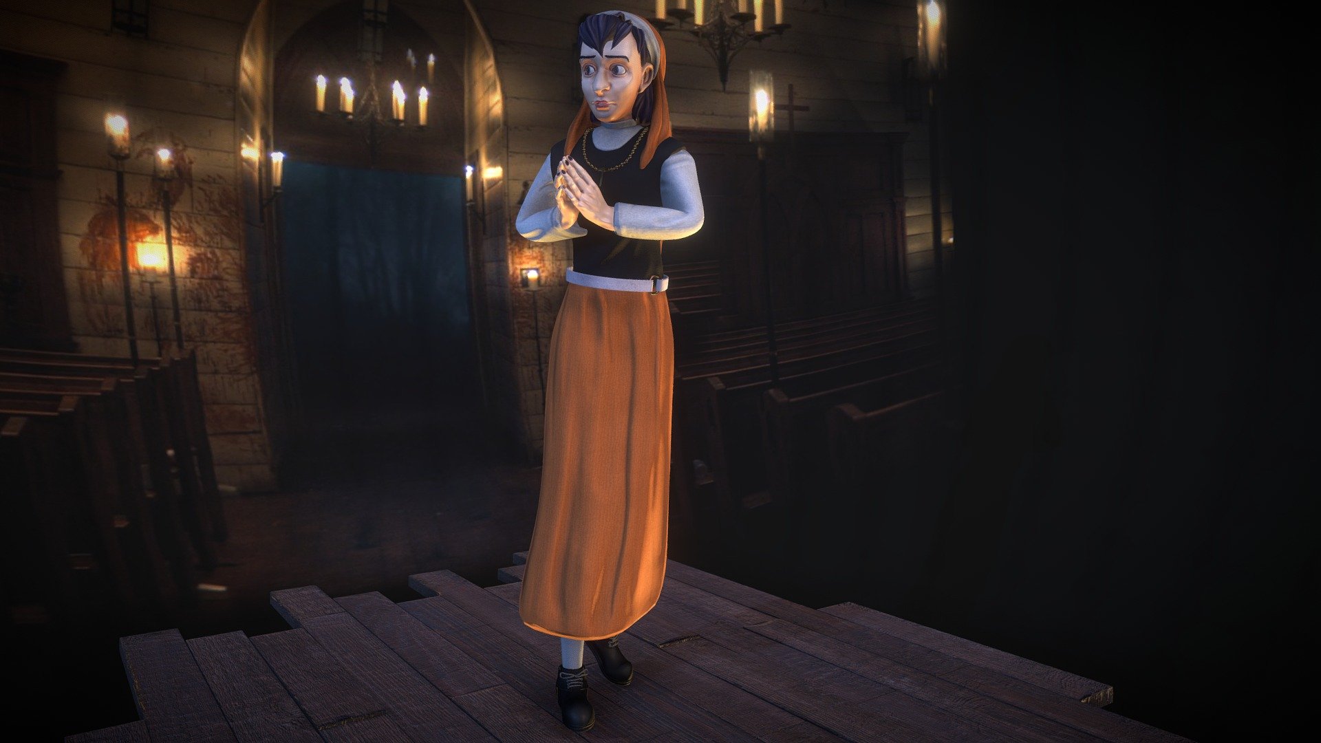 Judith Character Model - Nun - 3D model by ohifdu [797a7fb] - Sketchfab