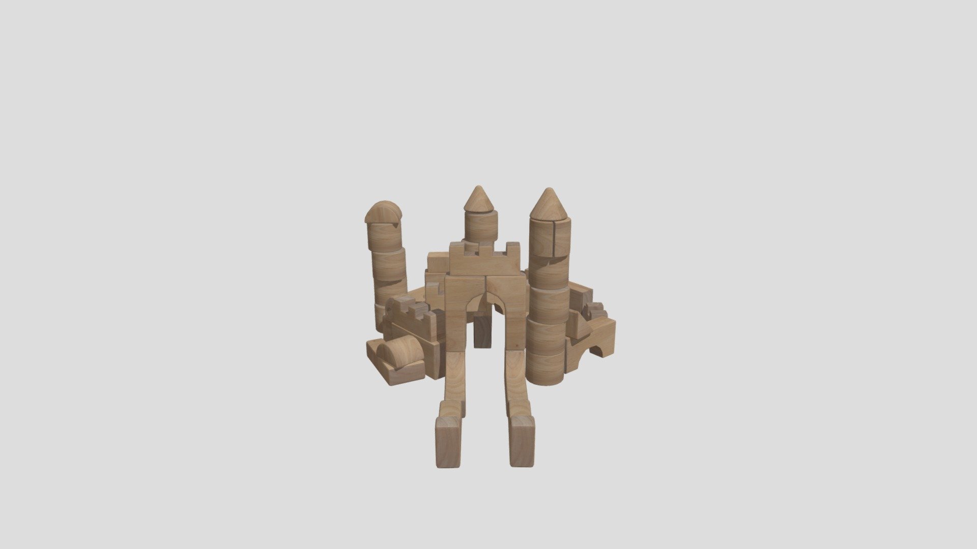 Block Castle - Download Free 3D model by SpencerThomas2 [797b969 ...