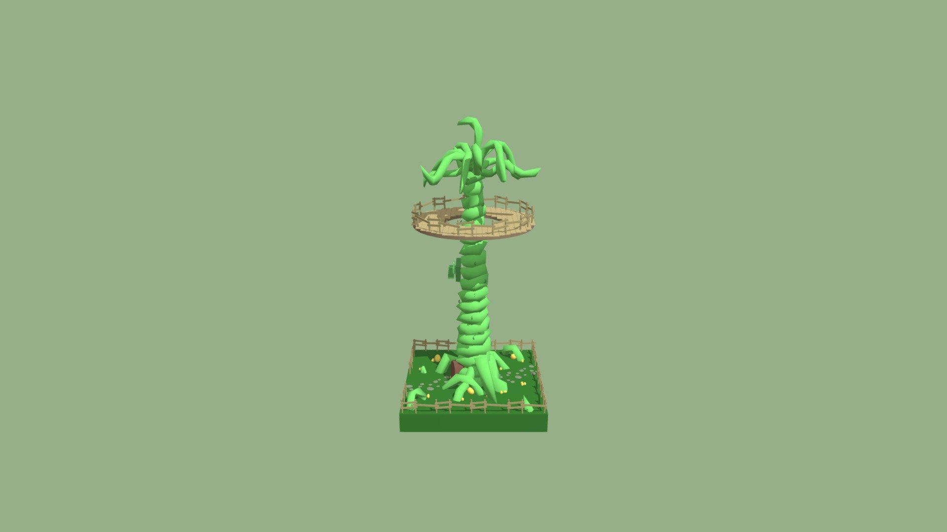 'Jack and the beanstalk' - 3D model by AxolotLOL [797c553] - Sketchfab