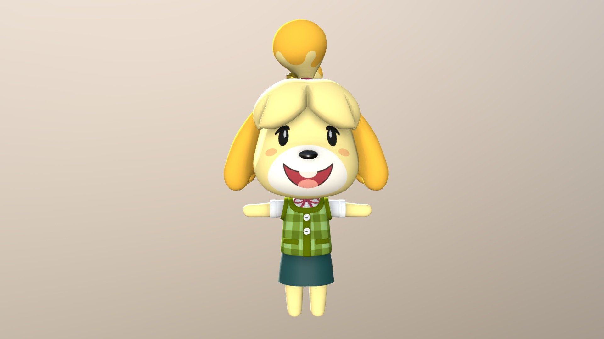 Isabelle (High poly) - 3D model by Stivn 3D (@stivnworks) [797cd43 ...