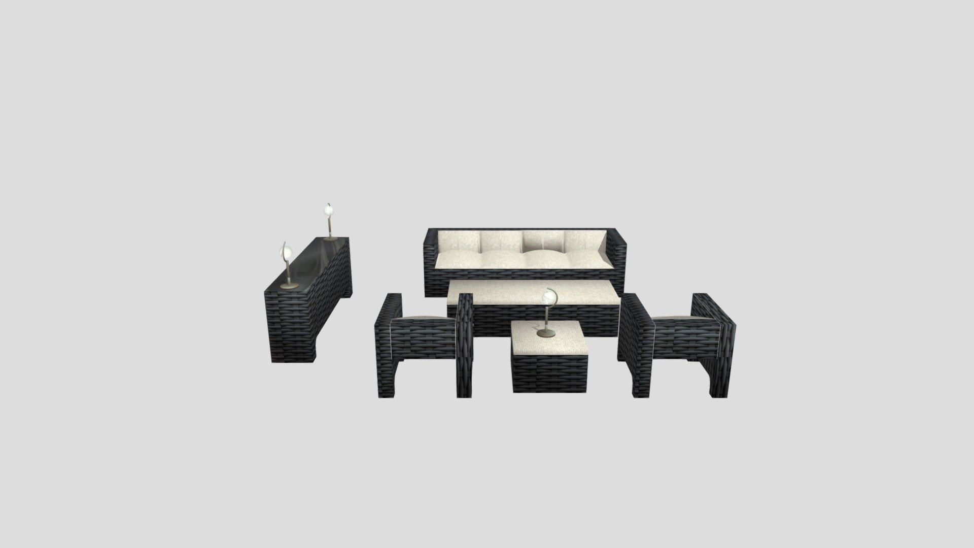 COMPLETE PATIO SET - Download Free 3D model by shirlanne [797ce6c ...