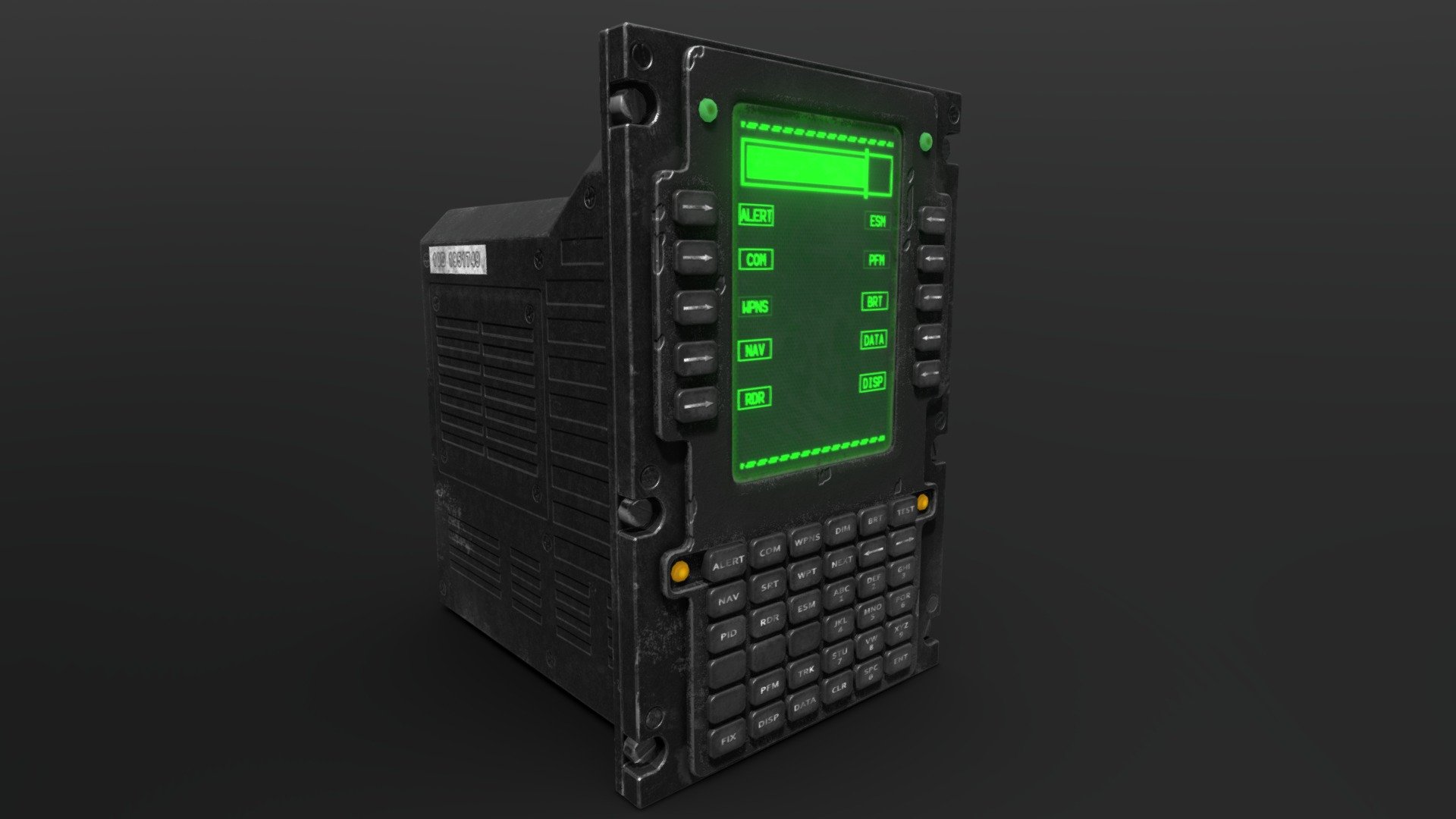 Aircraft instrument/module thingy - Download Free 3D model by ...