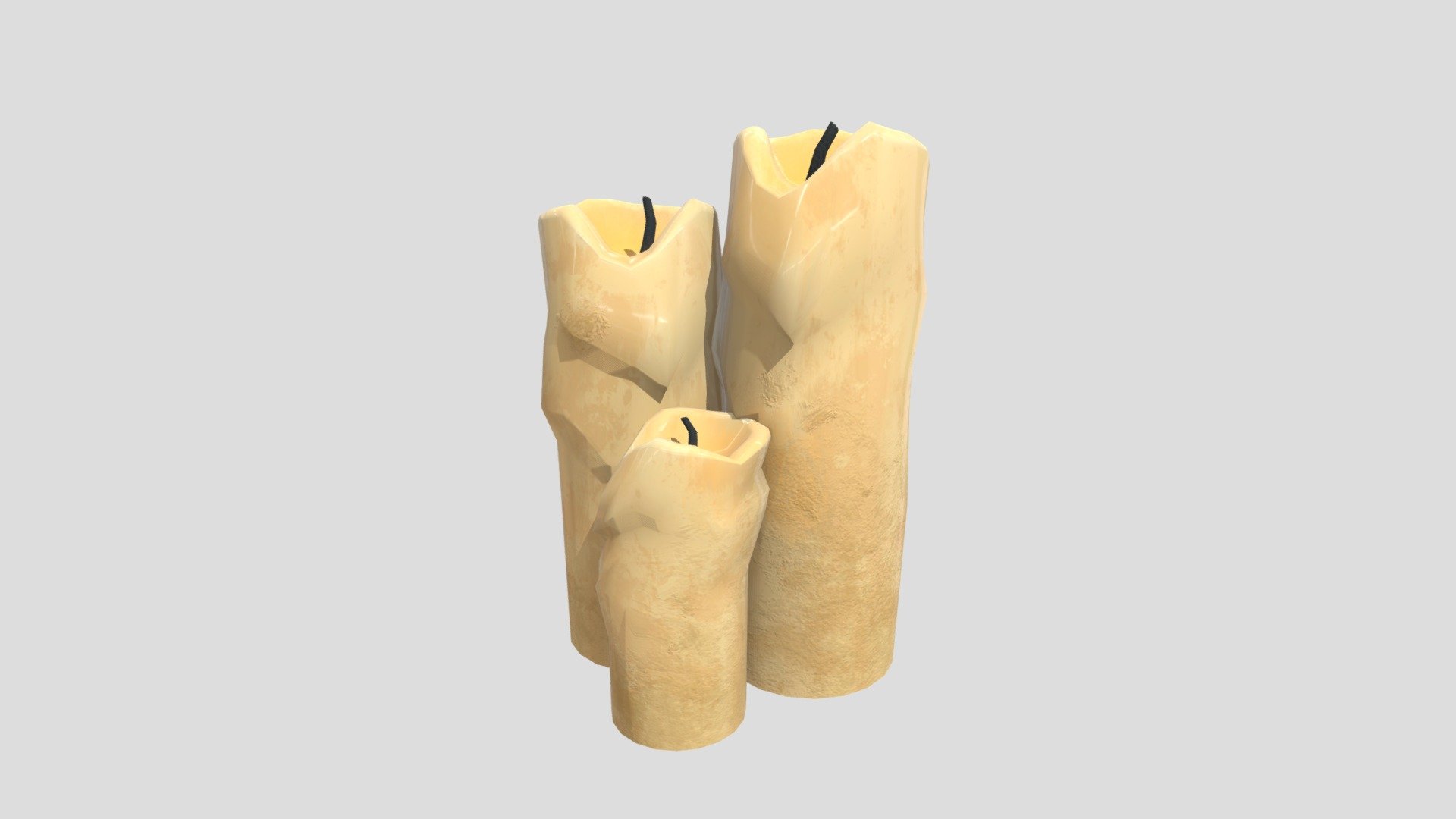 Low Poly Candles - Download Free 3D model by Jose Daniel Montelongo ...