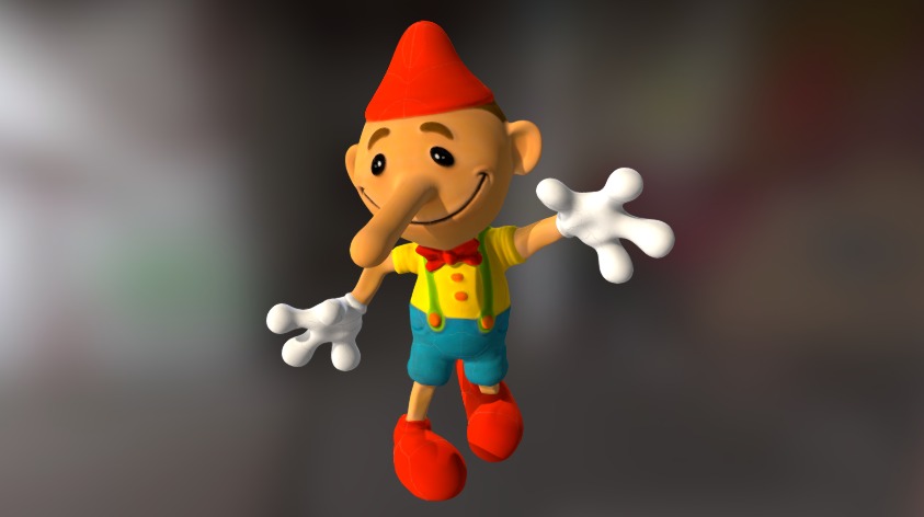 Cartoon Pinocchio - 3D model by georgvw [797f828] - Sketchfab