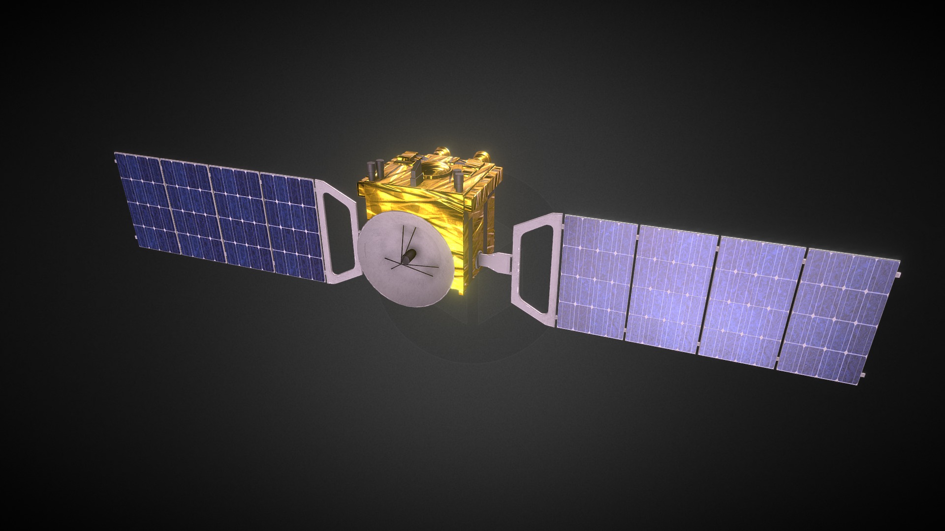 Artificial Satellite - 3D model by TAIGA-ZOE [797fad1] - Sketchfab