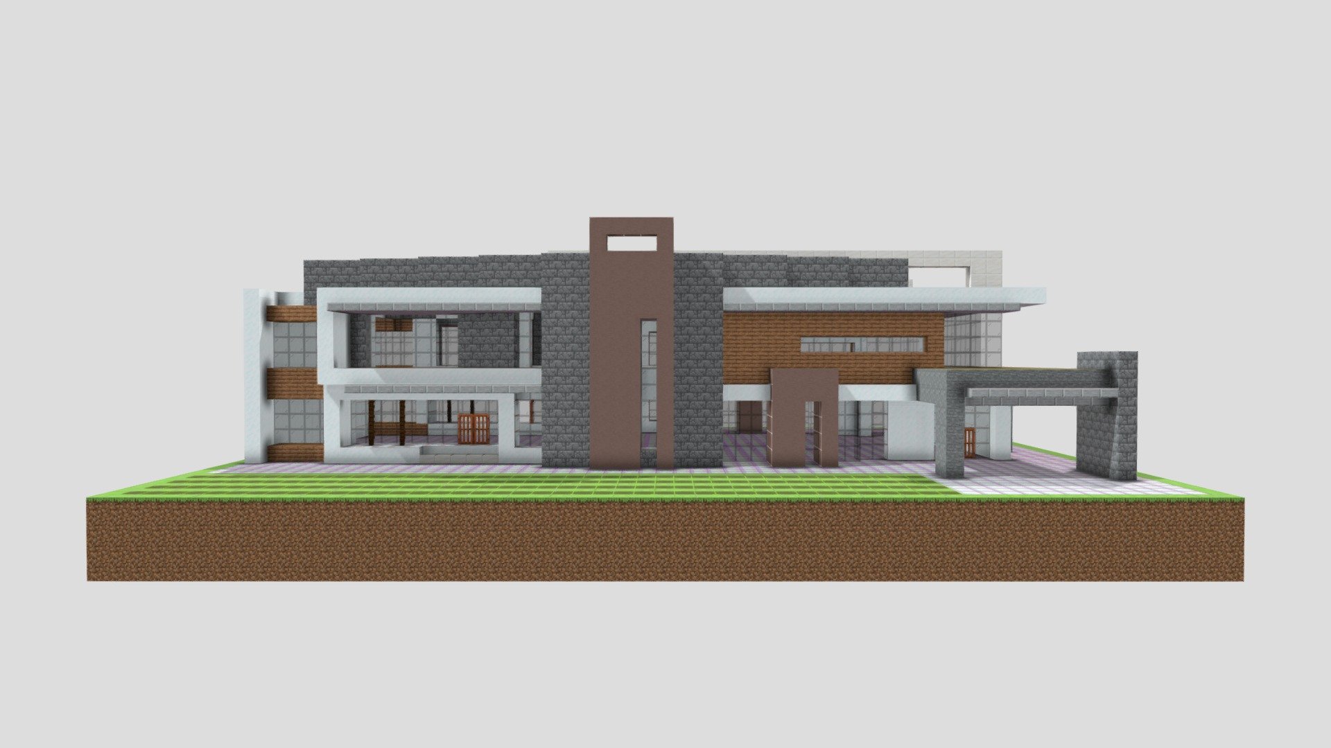 Minecraft Modern House - Download Free 3D model by jar (@jar9th ...