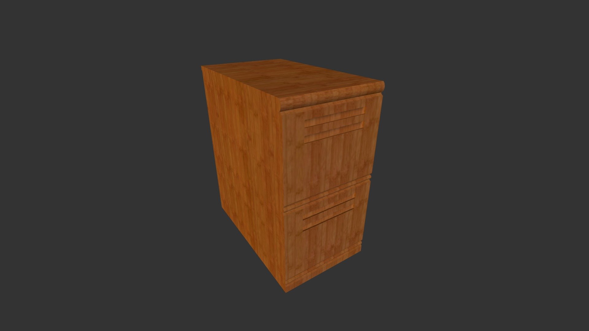 Wood Filing Cabinet - 3D model by merlinkatz [79817de] - Sketchfab