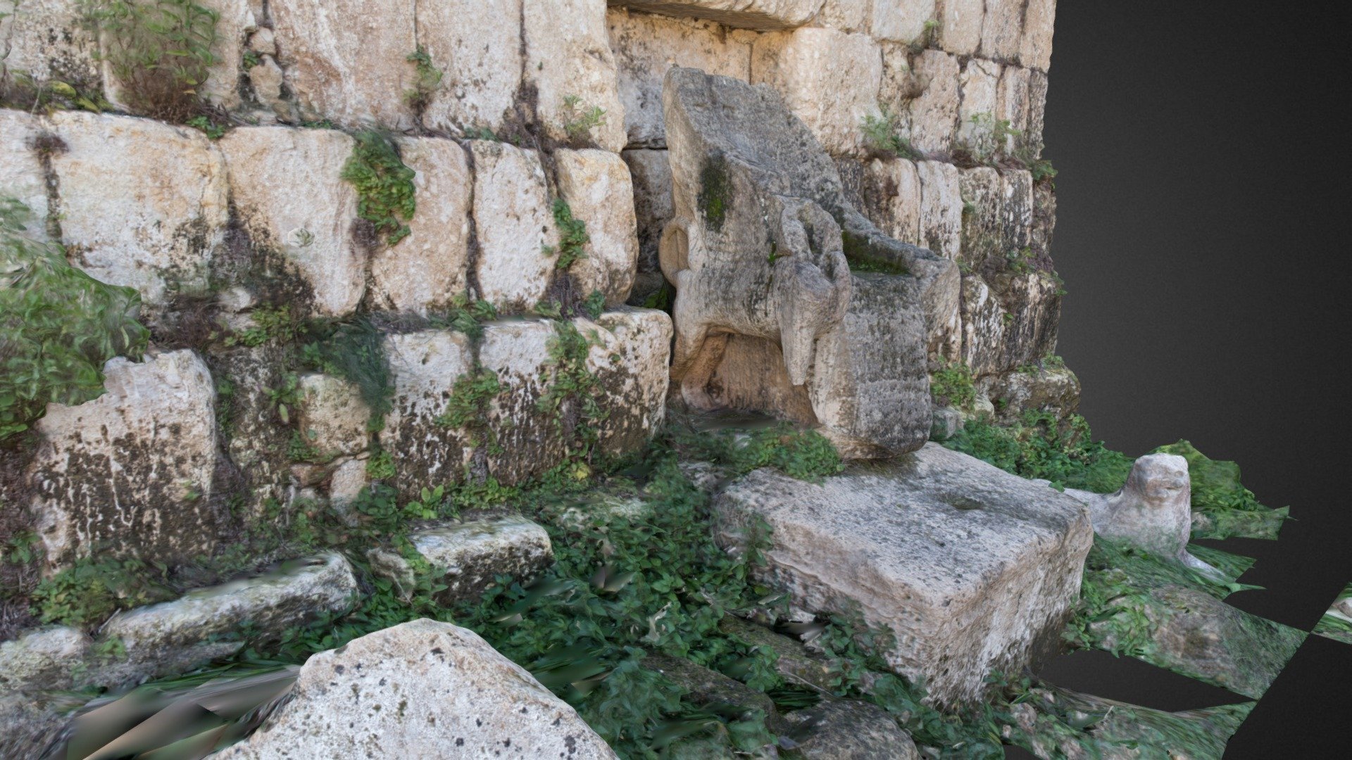 Throne of Astarte, Temple of Eshmun Lebanon - 3D model by CyArk ...