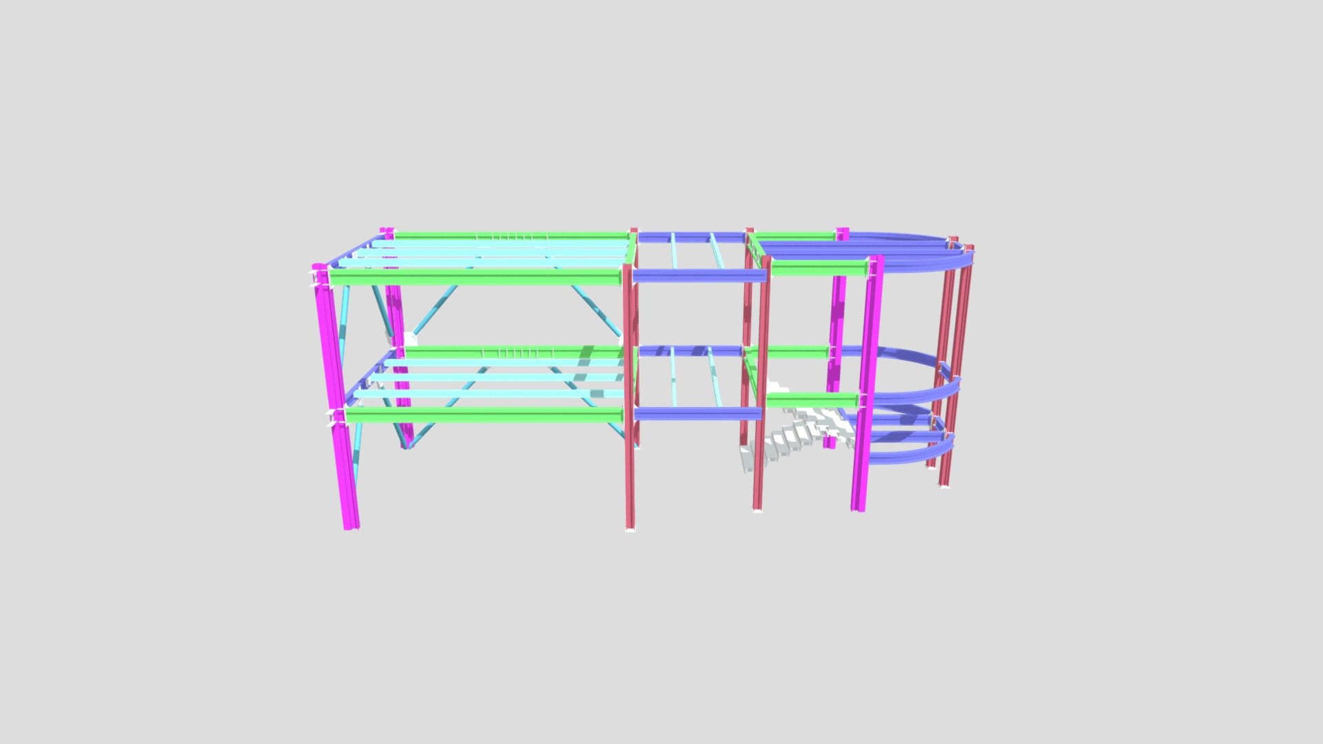 Steel Structure 2 - 3D model by farukserhat1 [7981e48] - Sketchfab