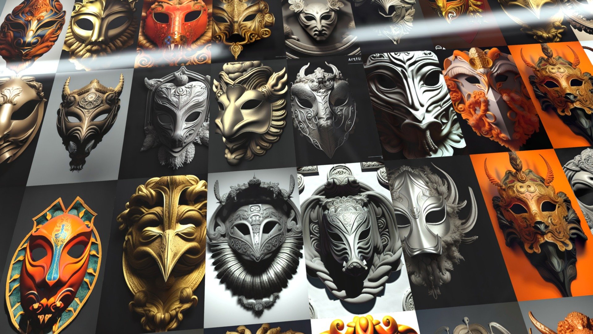 w 836 ceremonial beast mask - Download Free 3D model by klrxyz [7982257 ...
