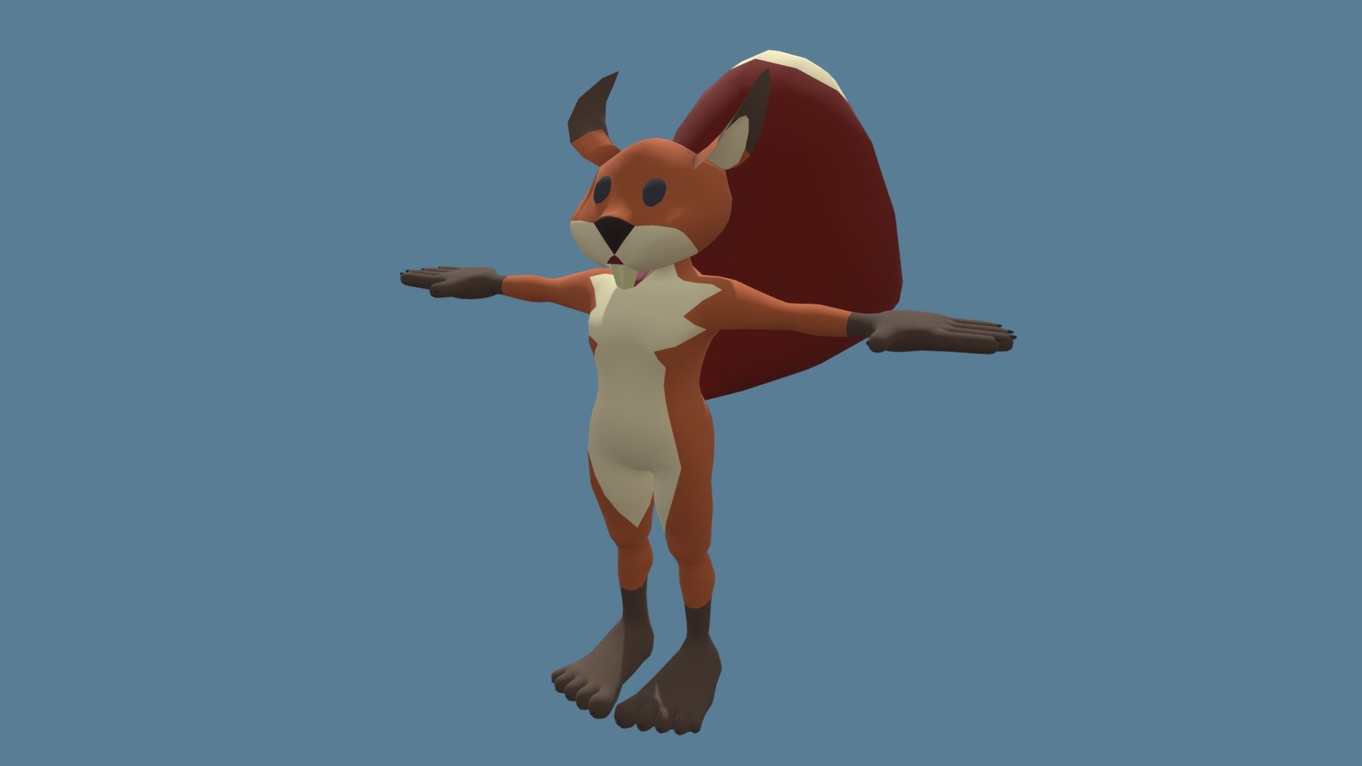 Low-Poly Squirrel Character (Game-Ready, Rigged) - Download Free 3D ...