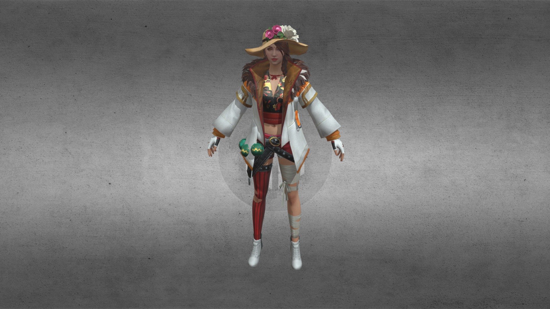 freefire new female 3d model by pace gaming - Download Free 3D model by ...