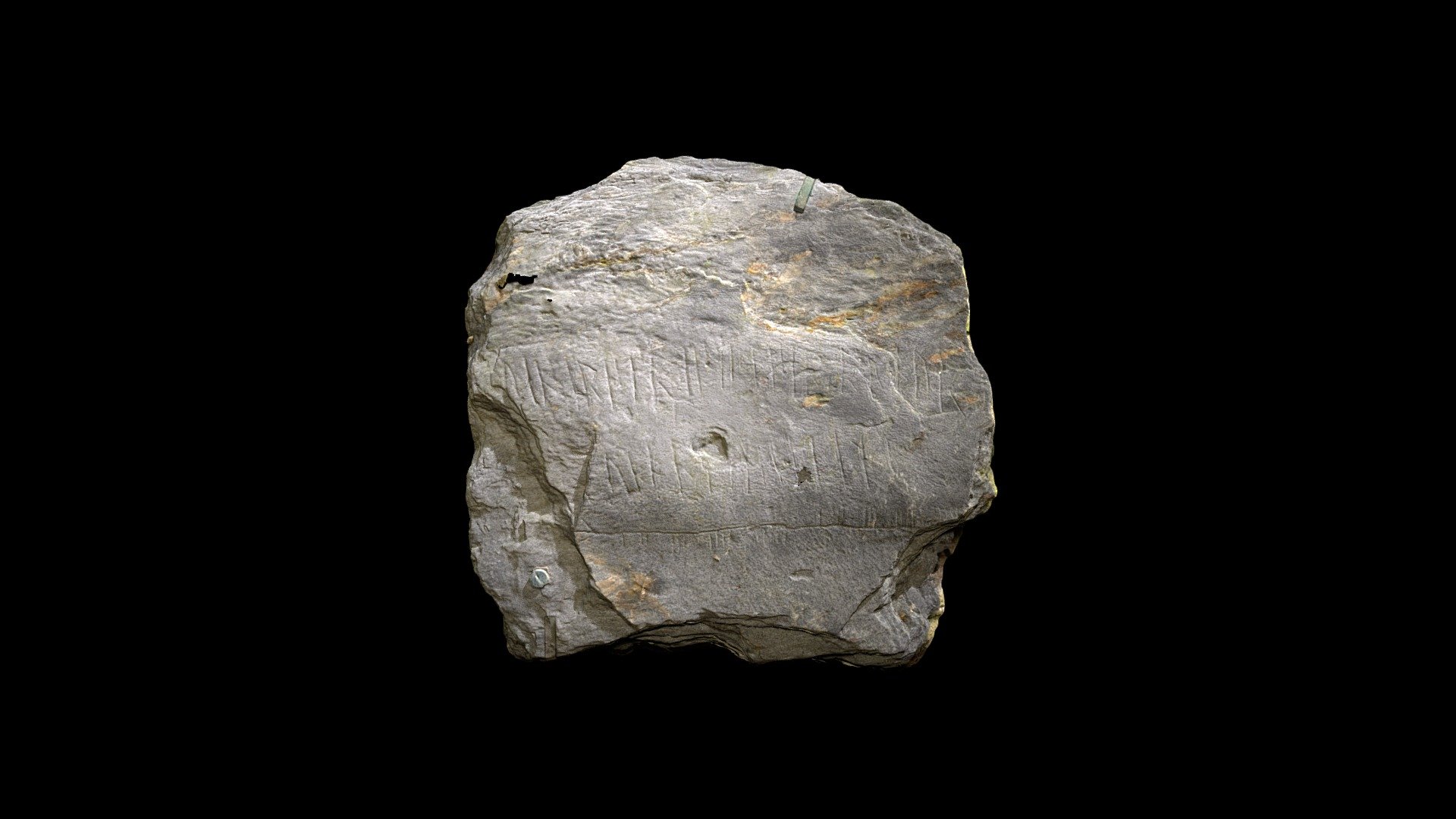 Iuan Priest's Alphabet Stone (Manx Cross 145) - 3D model by ...