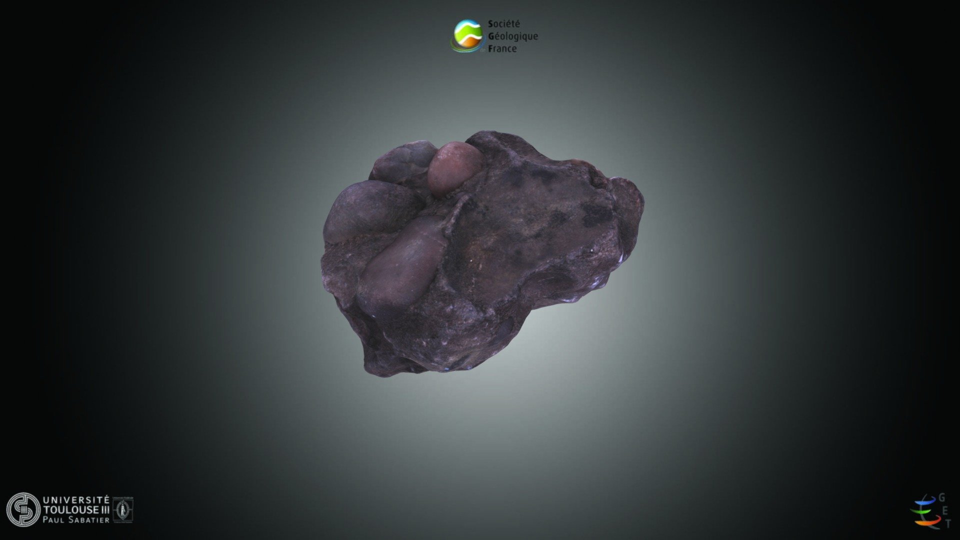 Roche - Poudingue siliceux à marques de pression - Download Free 3D ...