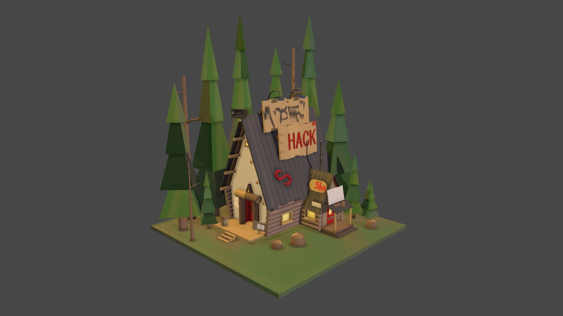 Gravity Falls - 3D model by KattyLi [7987b53] - Sketchfab