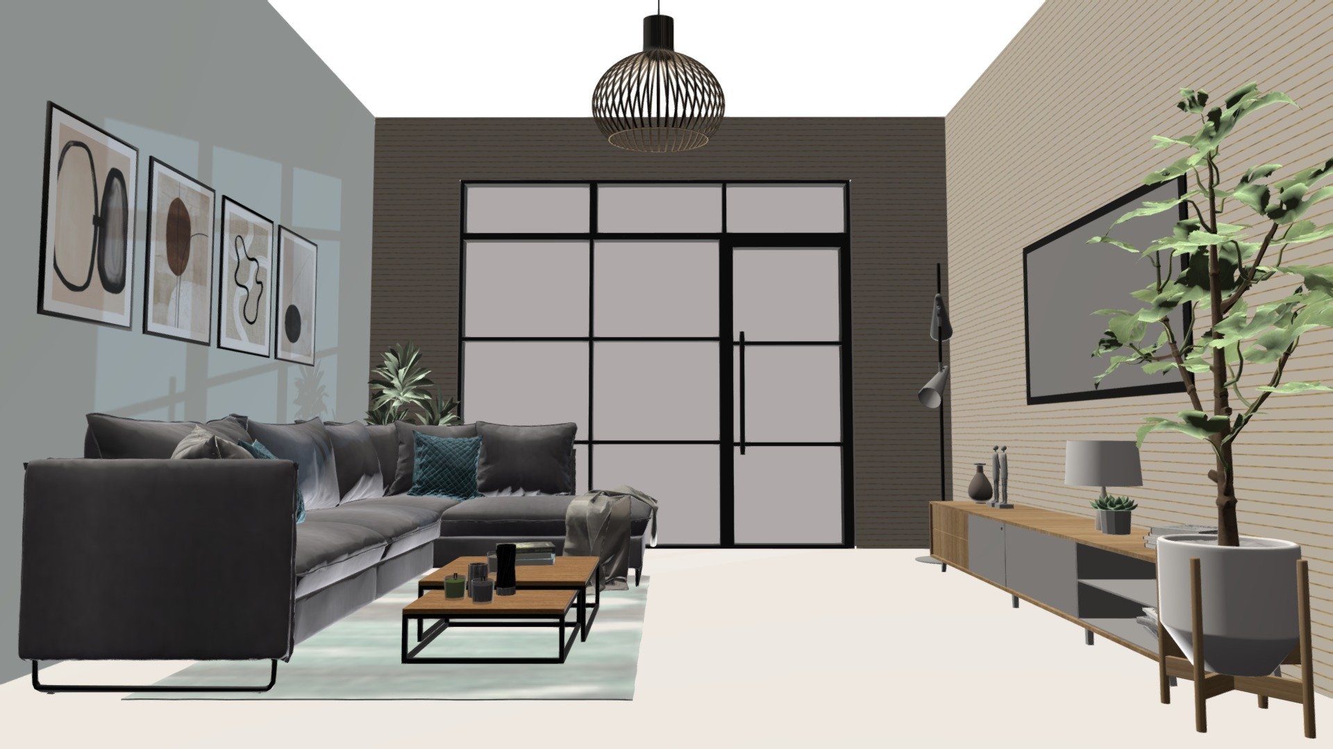 Living Room Design - 3D model by khadijahbaharun [7987c72] - Sketchfab
