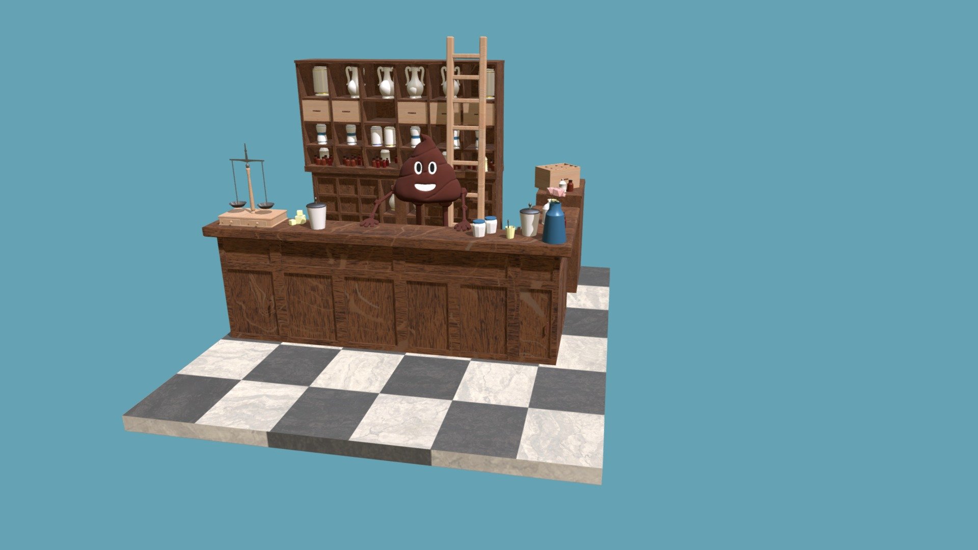 Apothicaire - 3D model by SeleneBleue [798821e] - Sketchfab
