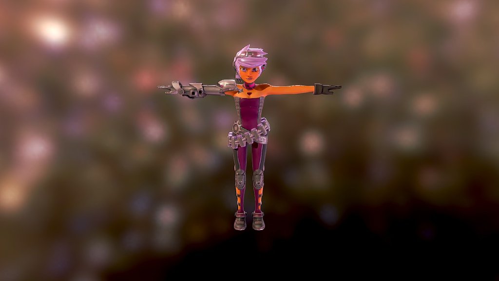 Aura, Space Badass - 3D model by Ironbelly Studios (@ironbelly ...