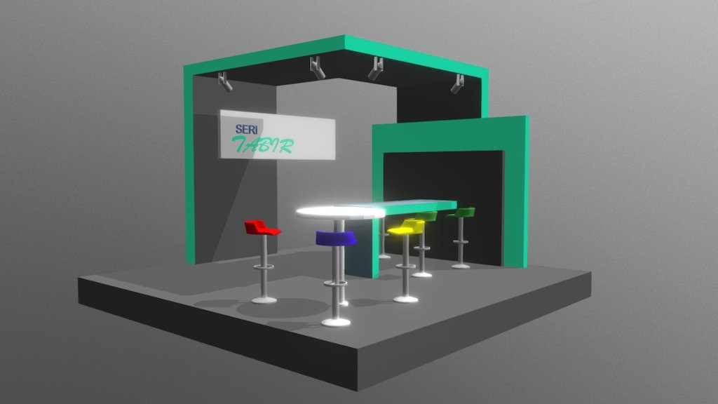 Booth - Download Free 3D model by azelie [798c740] - Sketchfab