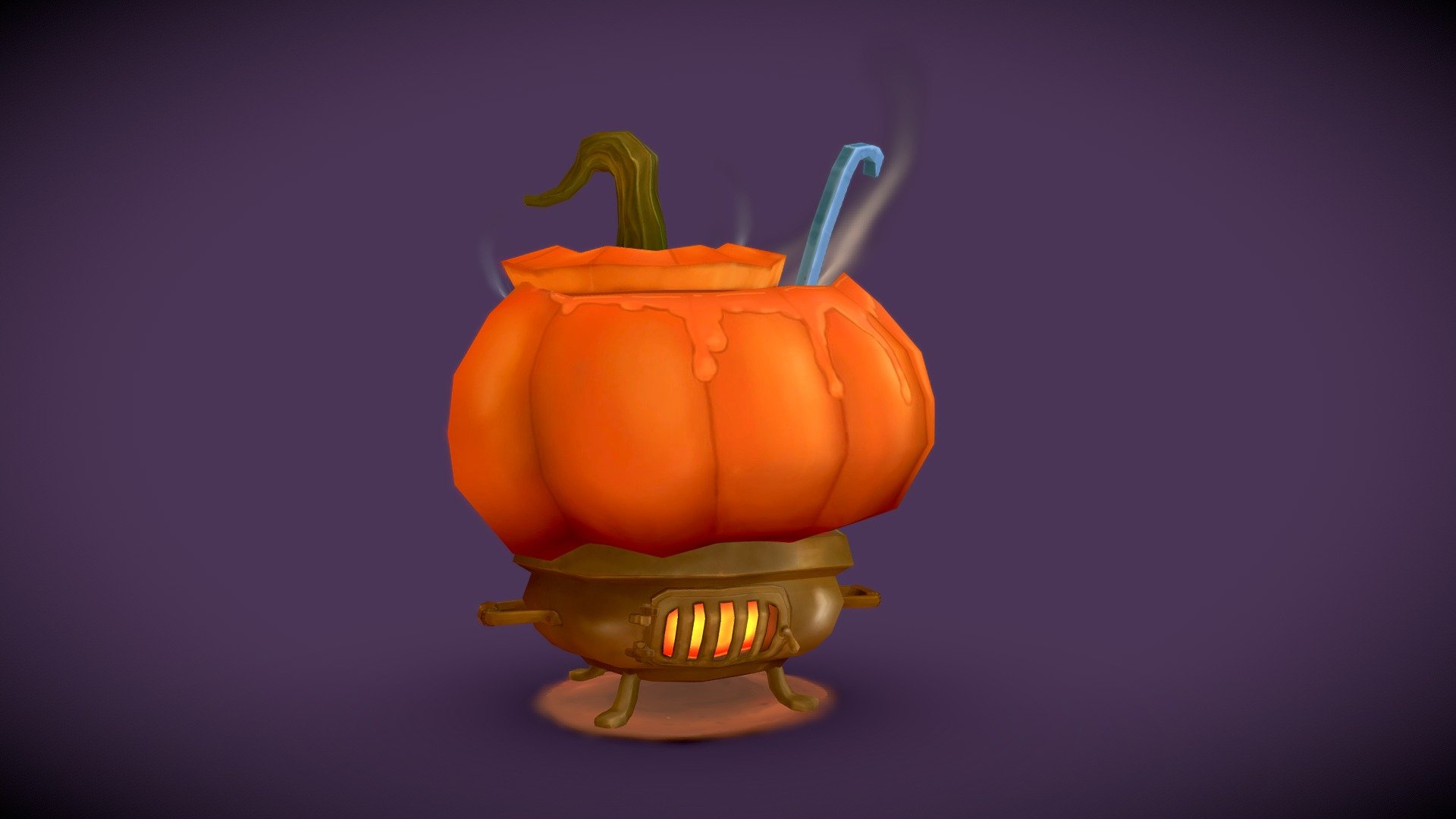 Pumpkin Cauldron - 3D model by Croosiverb [7990205] - Sketchfab