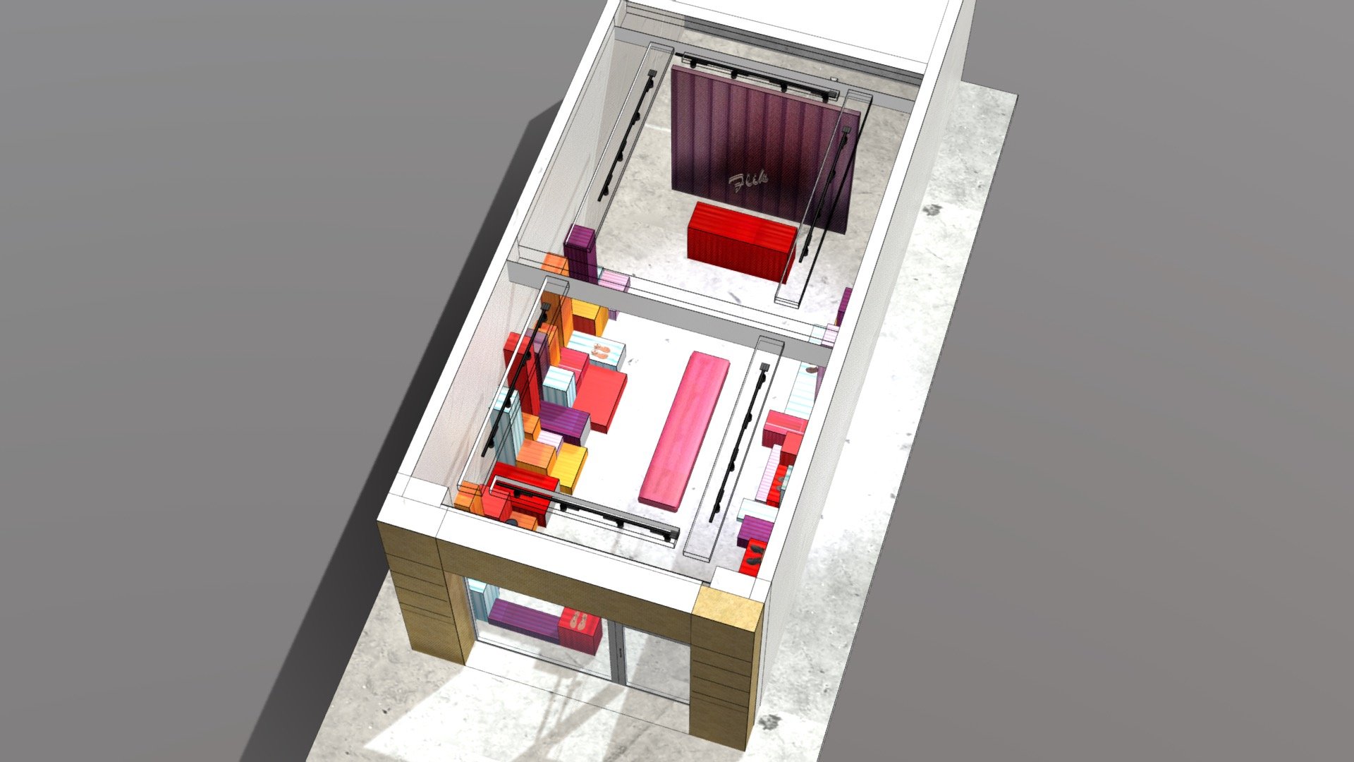 Pop up store - 3D model by Julia.Zorzano [799139d] - Sketchfab