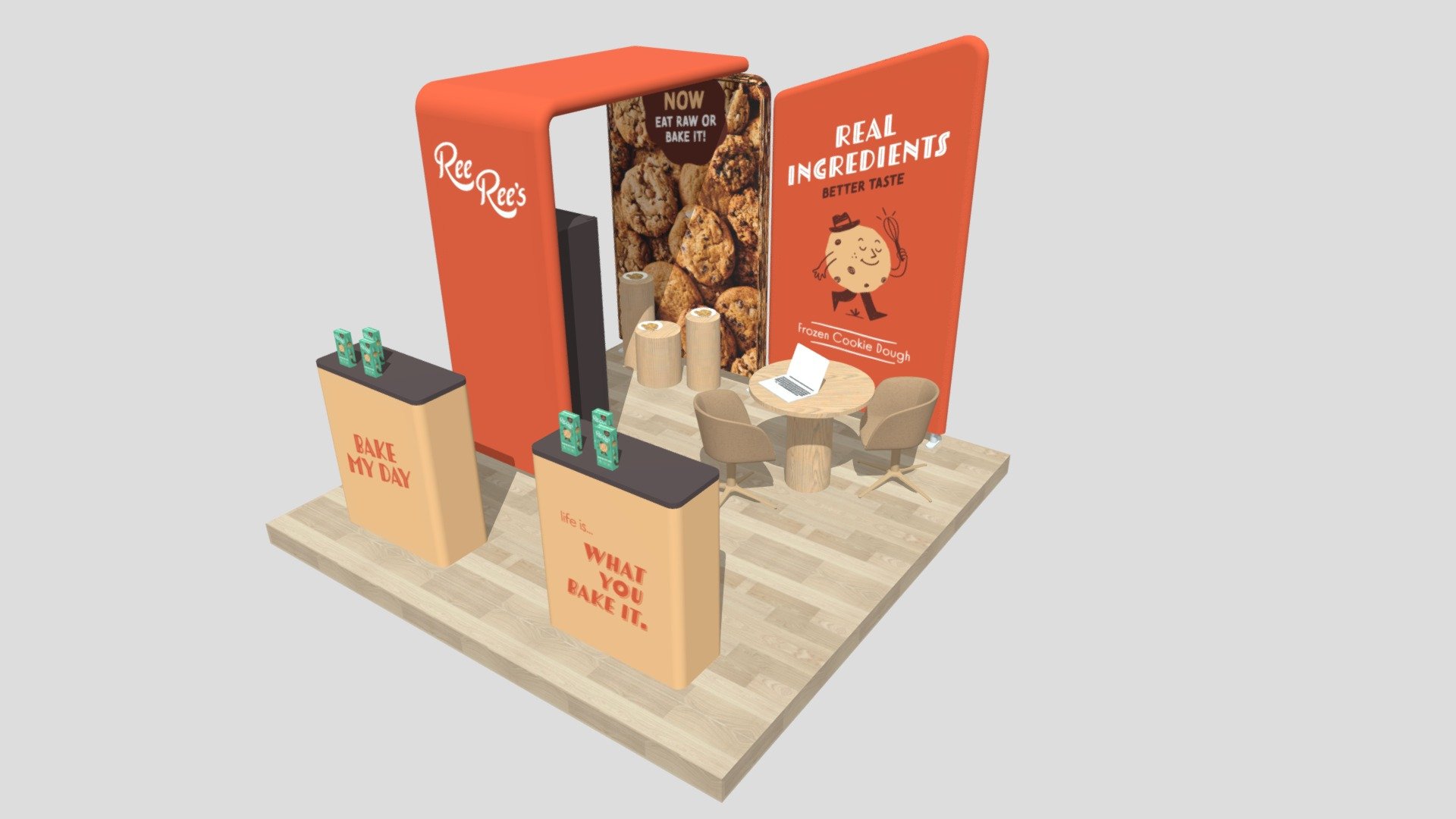 Ree Ree's - Trade Show Booth - V2 - 3D model by Maycon Prasniewski ...