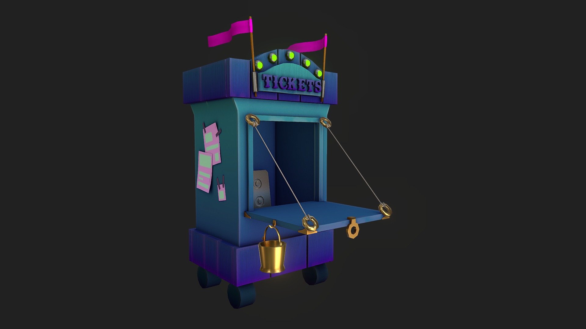 Ticket Cart - 3D model by Gökberk Köybaşı (@gokberkkoybasi) [7991cbb ...