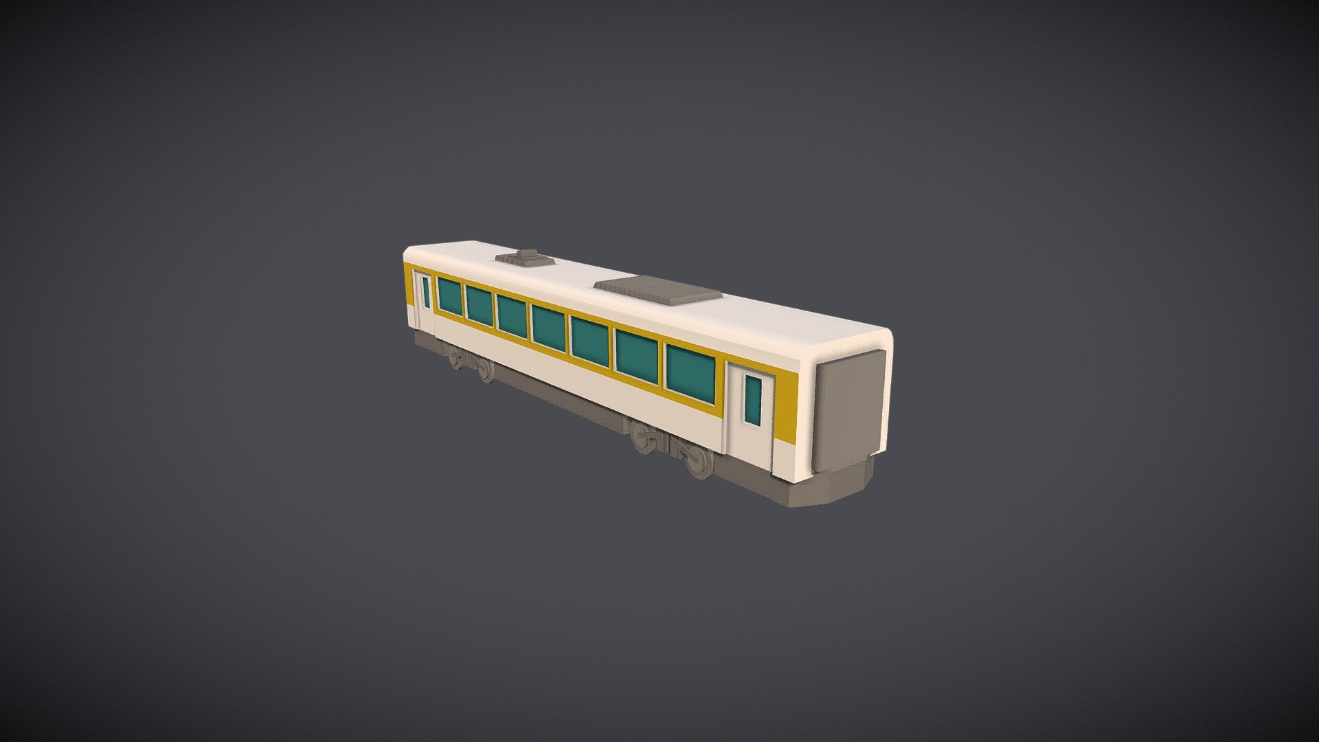 Low-Poly Yellow Carriage - Buy Royalty Free 3D model by Incod ART 3D ...