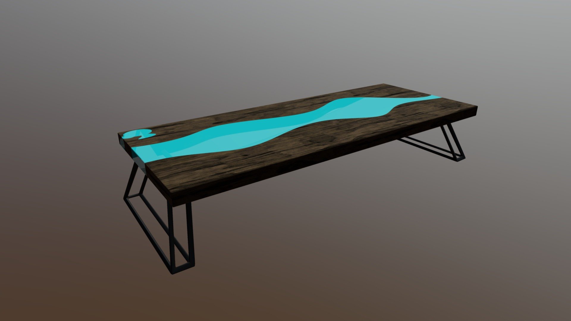 Resin Wooden Table - Download Free 3D model by Jacob Mougharbel ...