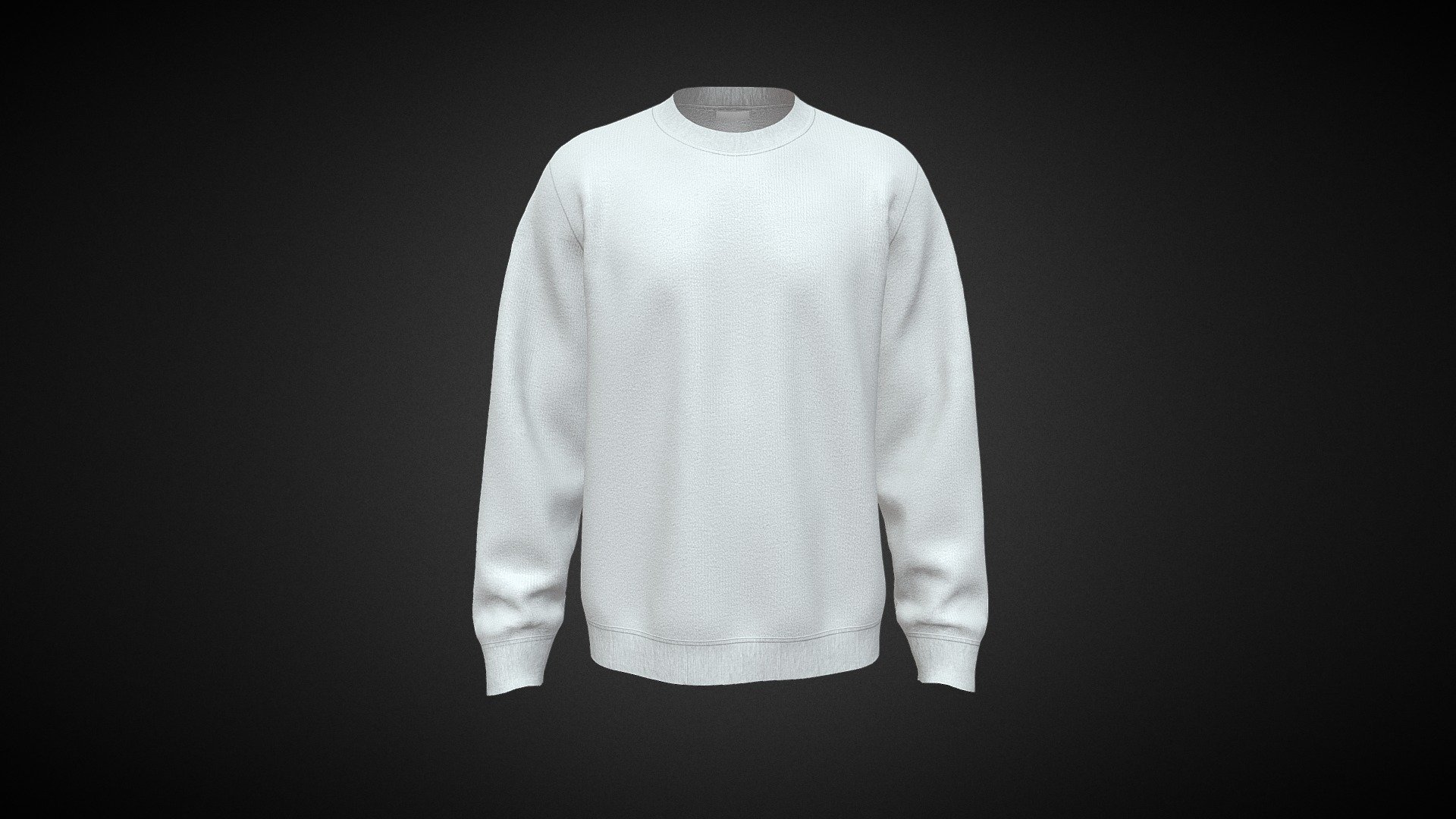 Sweatshirts - White - Buy Royalty Free 3D model by Clothing Axis ...