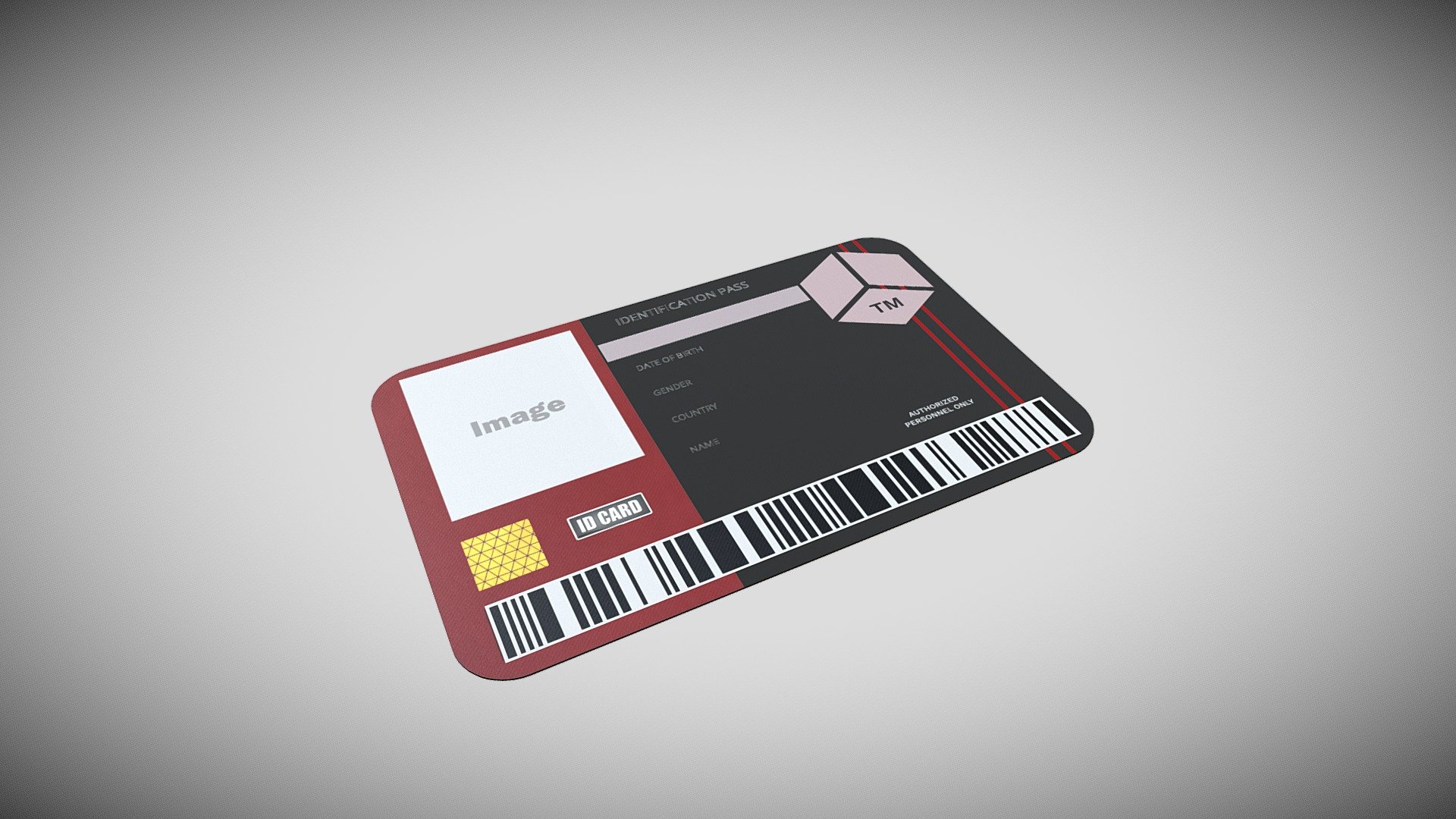 ID Card - Buy Royalty Free 3D model by MW-Models [7999f27] - Sketchfab ...