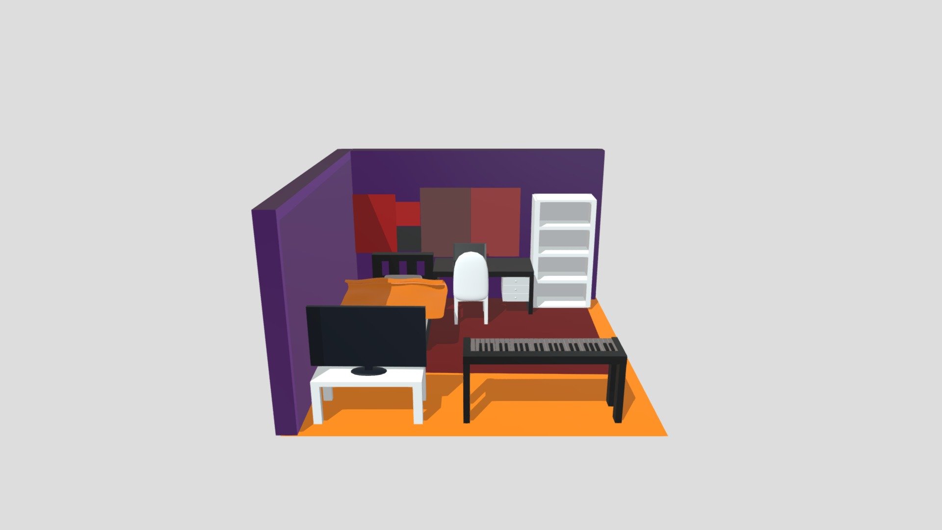 Musician's Den - 3D model by erda wiharza (@erdawiharza) [799edc8 ...