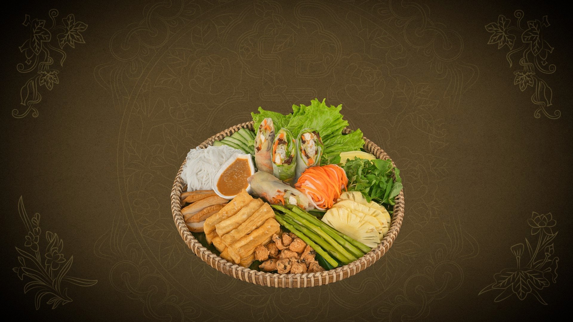 Mân cuốn chay - 3D model by Digitizing cuisine - AlaTham (@alatham1992 ...