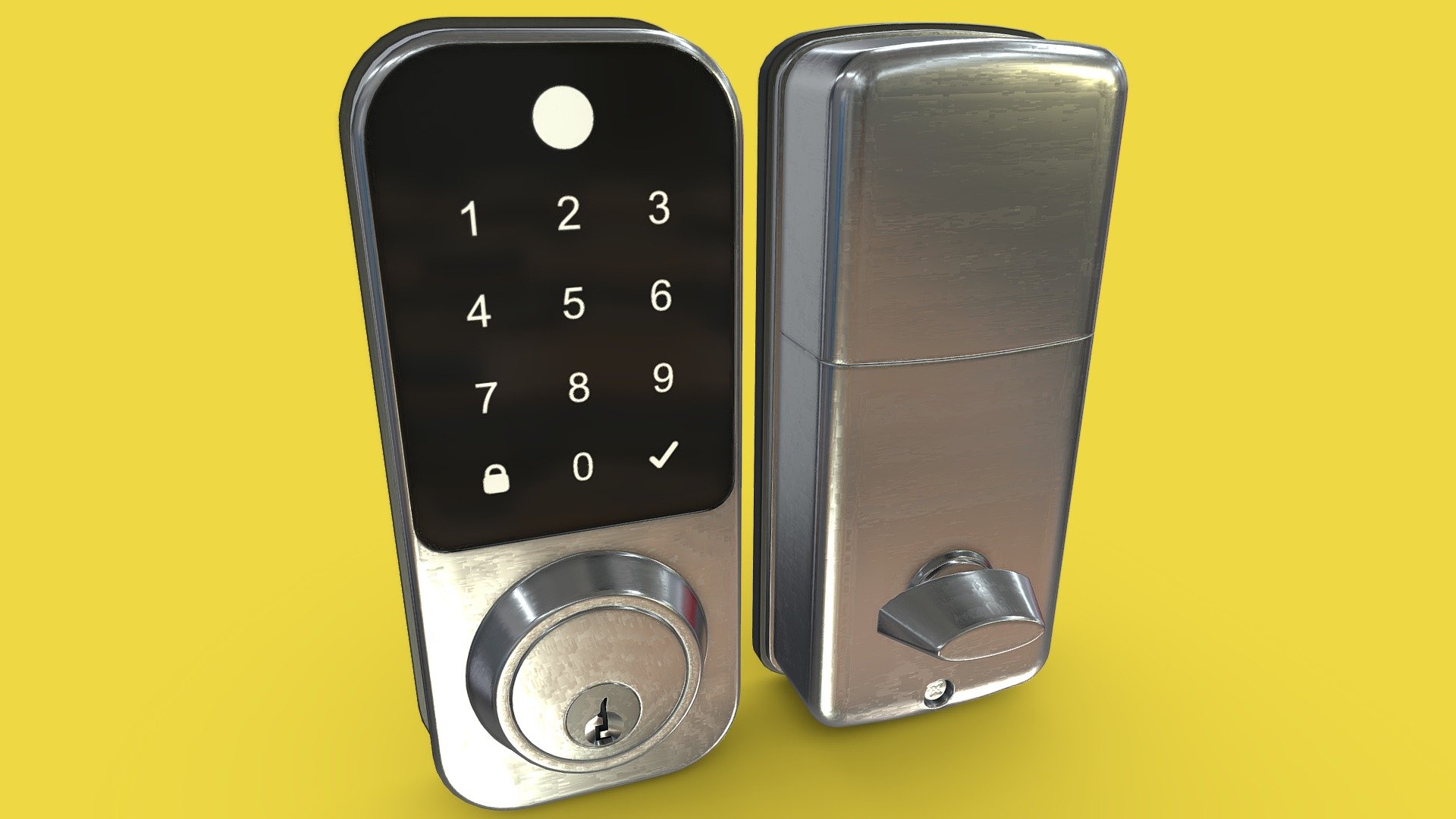 Digital Door Lock VR / AR / low-poly 3d model - 3D model by We3Do ...