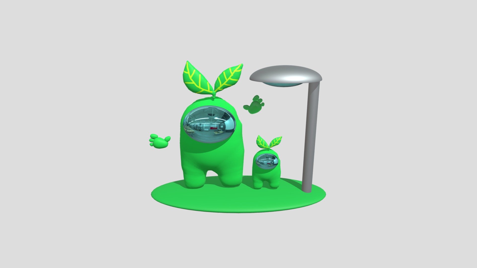Green Among Us with Pet - Download Free 3D model by klia3ds ...