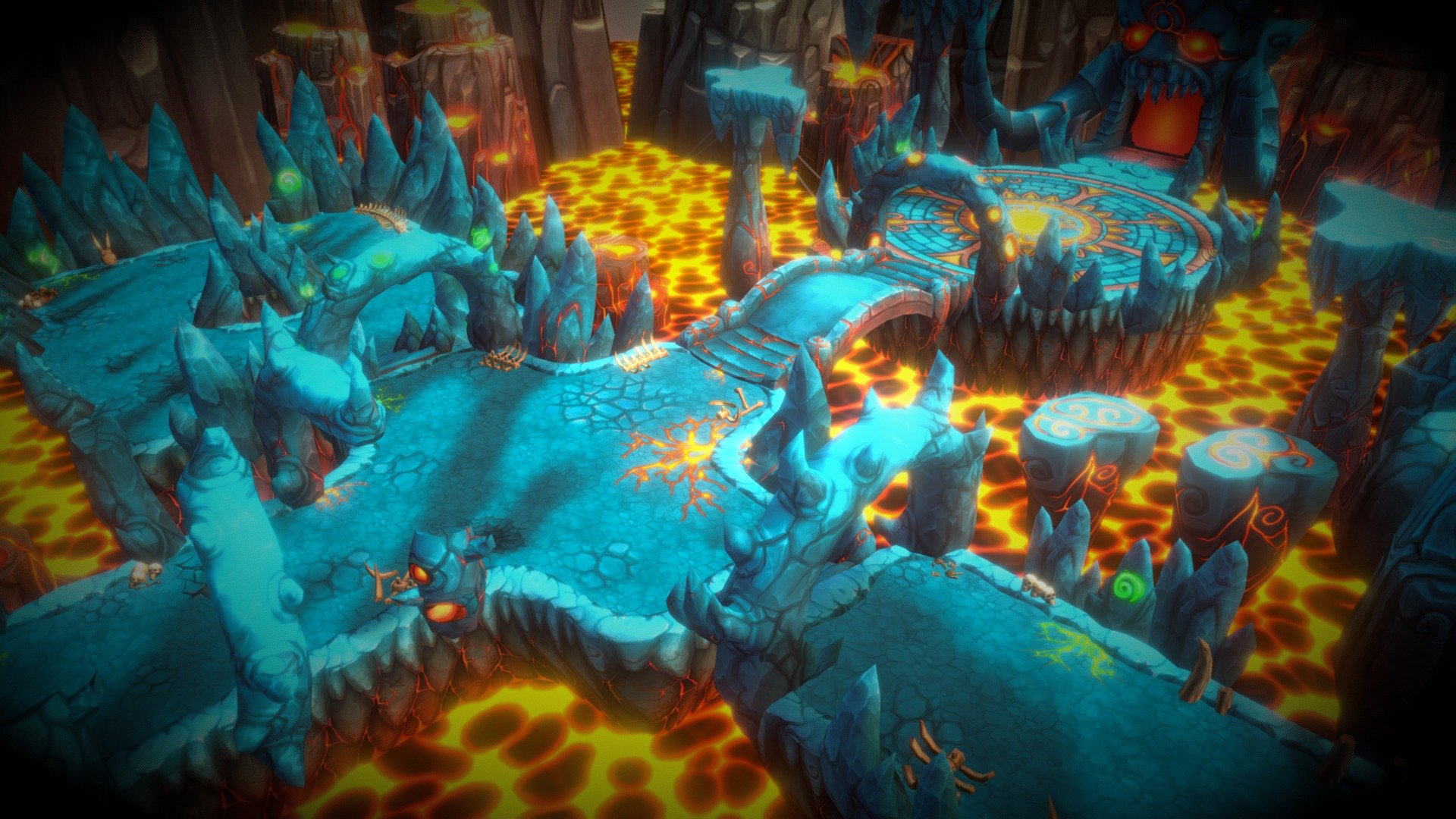 Fantasy Demon Caves - Buy Royalty Free 3D model by 3dfancy [79a416a ...
