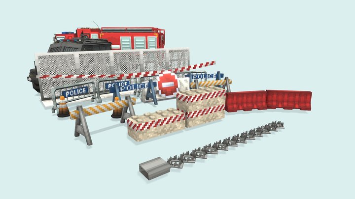 Barricades 3D models - Sketchfab