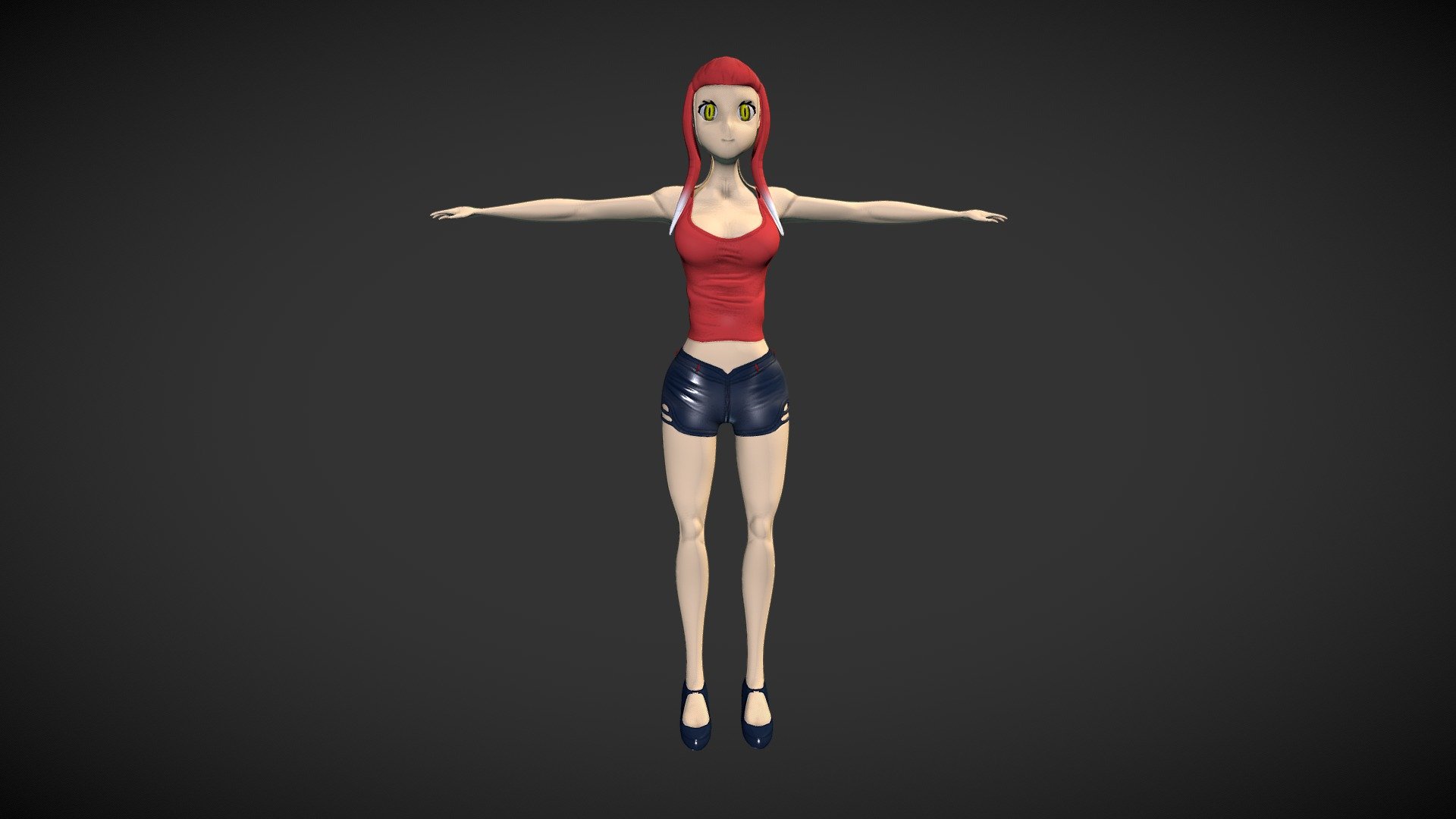 Female Character - 3D model by Felipe Kolodzey (@Nanaya) [79a5df0 ...