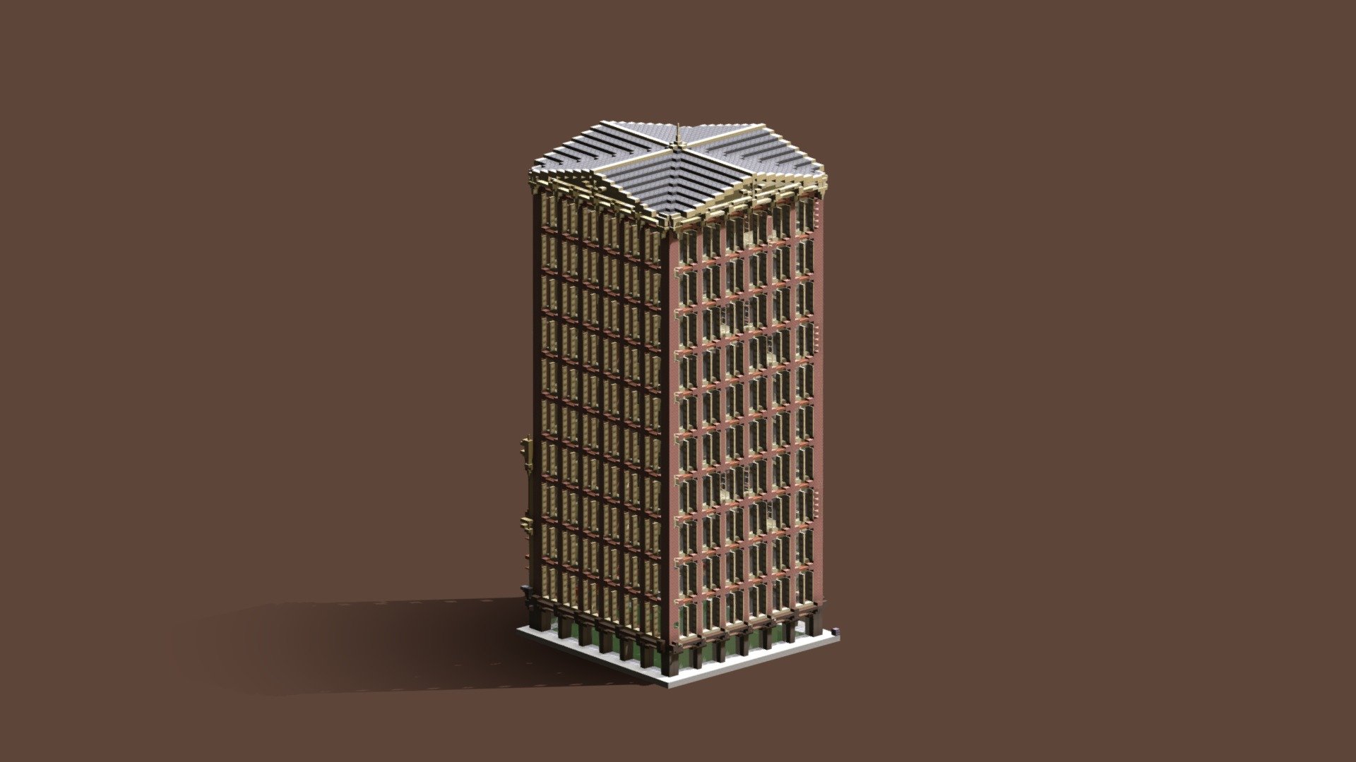 Basic Skyscraper - 3D model by SevenScroll5003 [79a64fc] - Sketchfab