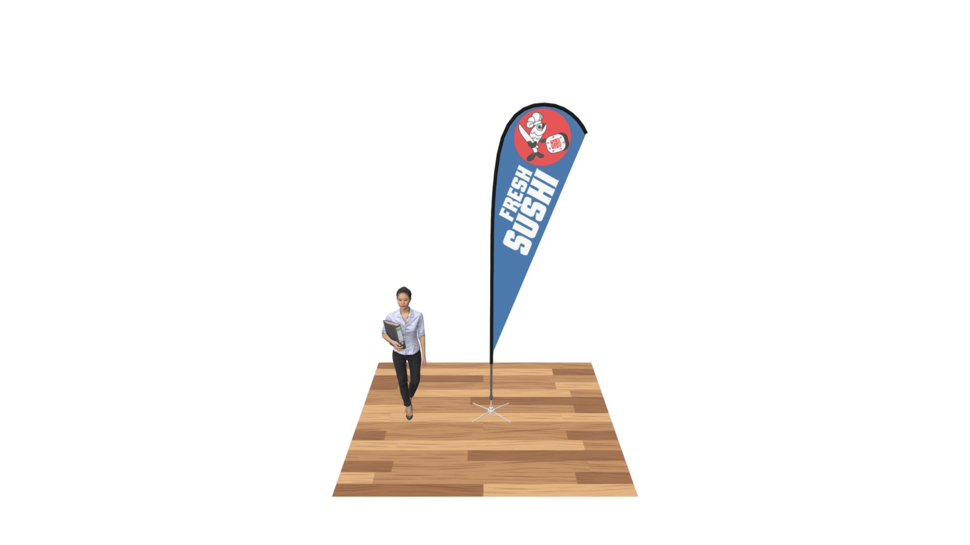 Sunbird Large Single Sided Display - Download Free 3D model by exhibitbook [79a7afe] - Sketchfab