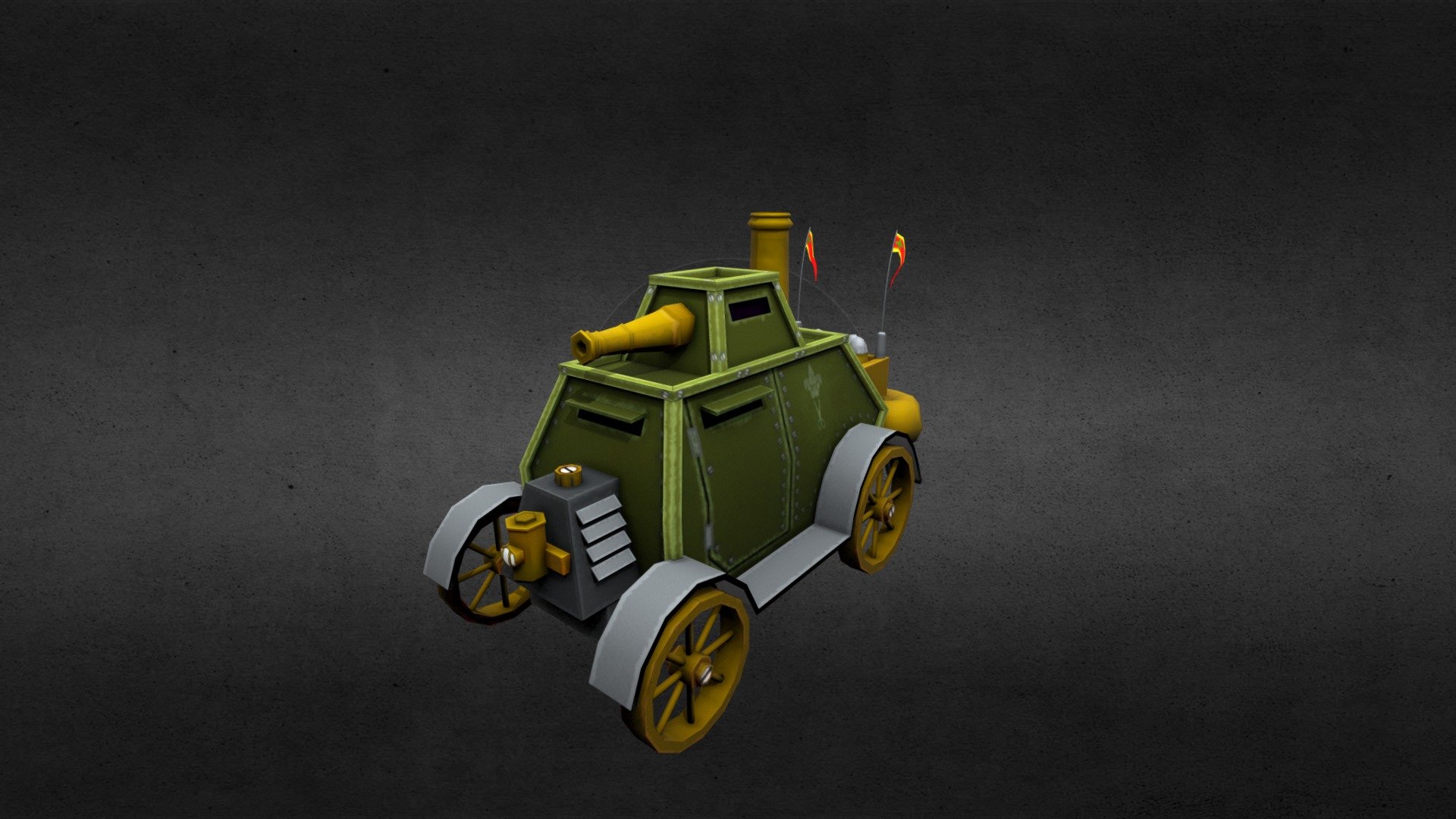 Steampunk Tank - Final - 3D model by Connorallery [79a8c9d] - Sketchfab
