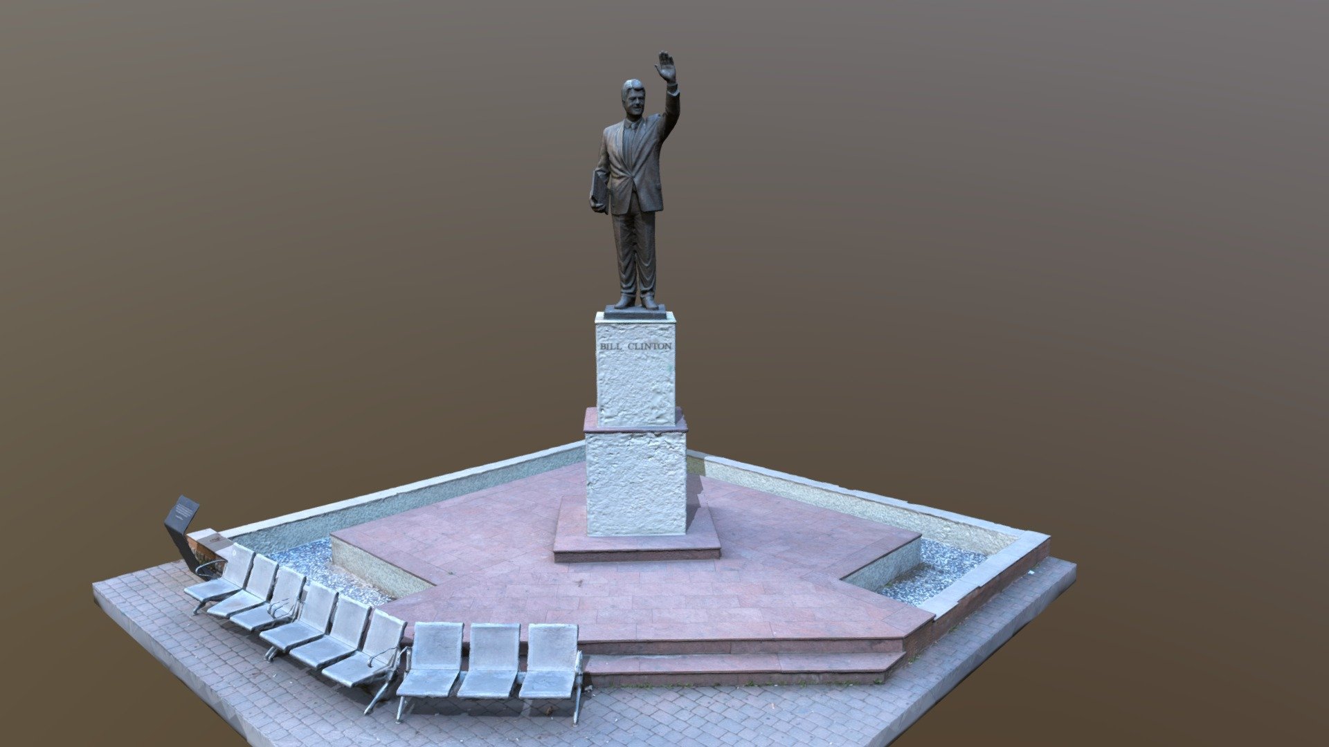 Prishtina City Statue of Bill Clinton - 3D model by Lorik Haxhiu ...