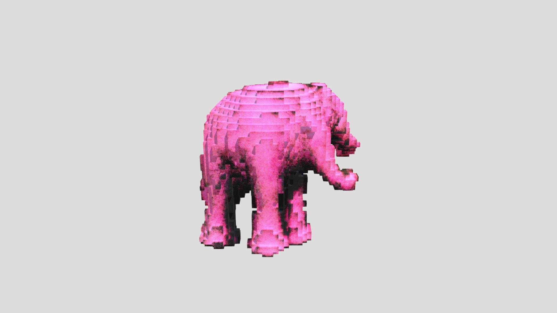 3D model of a pink elephant dancing - Download Free 3D model by Mirage ...