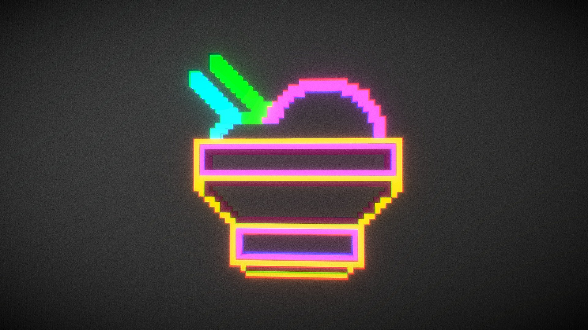 neon sign board (food) - Download Free 3D model by alina_dreiman ...