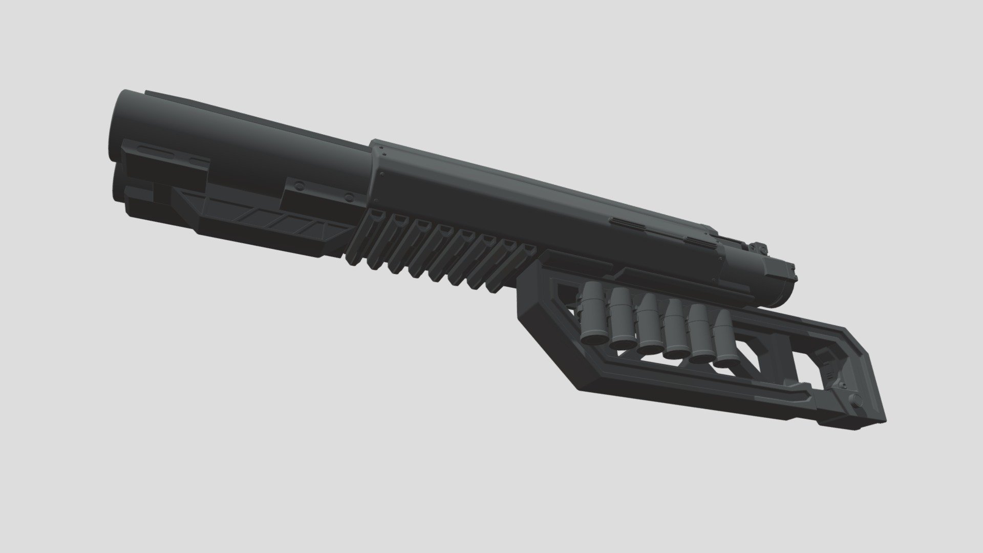 Mecha hard surface shotgun - 3D model by dimensionalcat [79acf1f ...