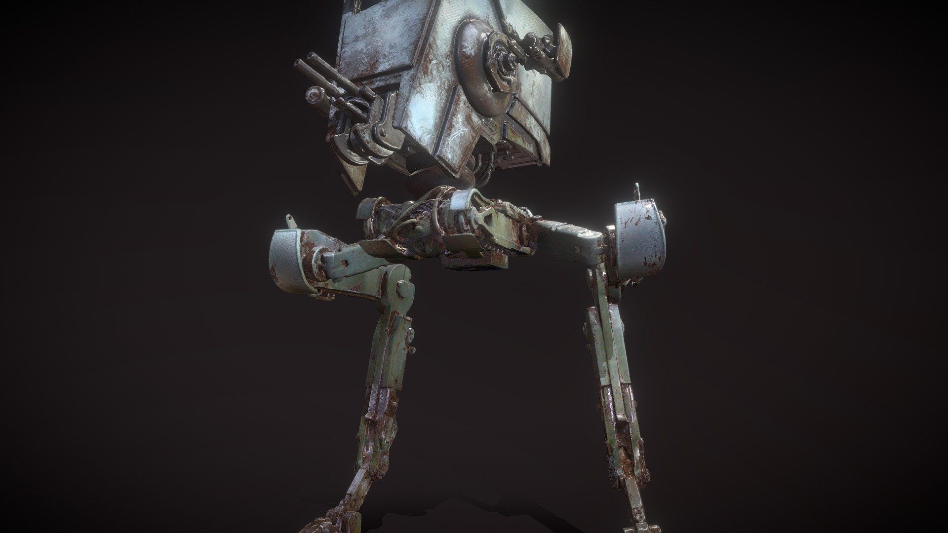 STAR WARS AT-ST (PBR texture) - Buy Royalty Free 3D model by Seattle 3D ...