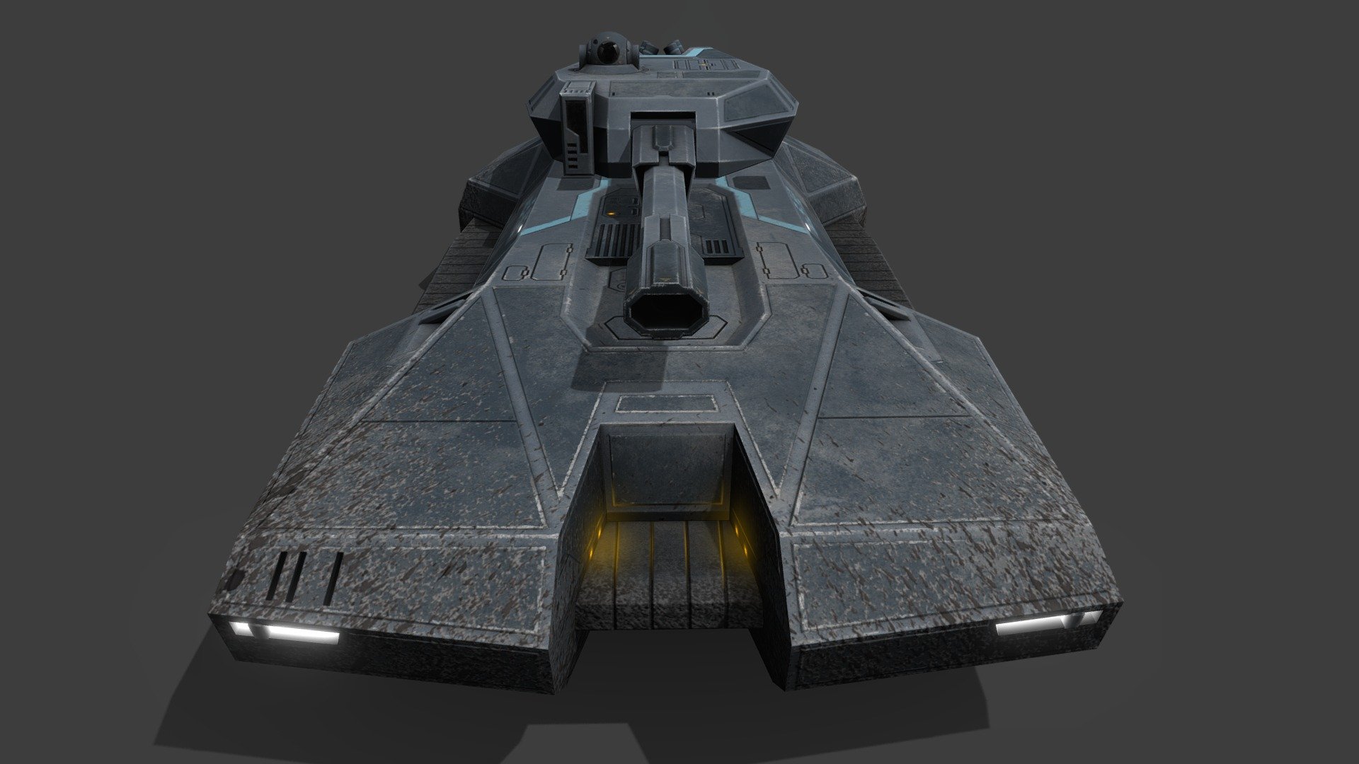 Low-Poly Sci fi Tank - 3D model by Nicksketch [79adfd8] - Sketchfab