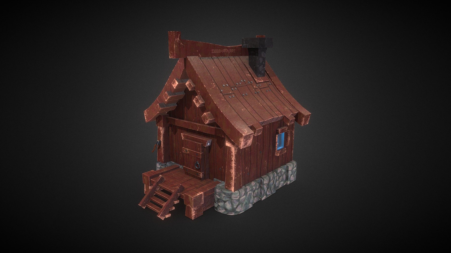 Stylized house - 3D model by zeeshanmajeed322 [79ae3b6] - Sketchfab