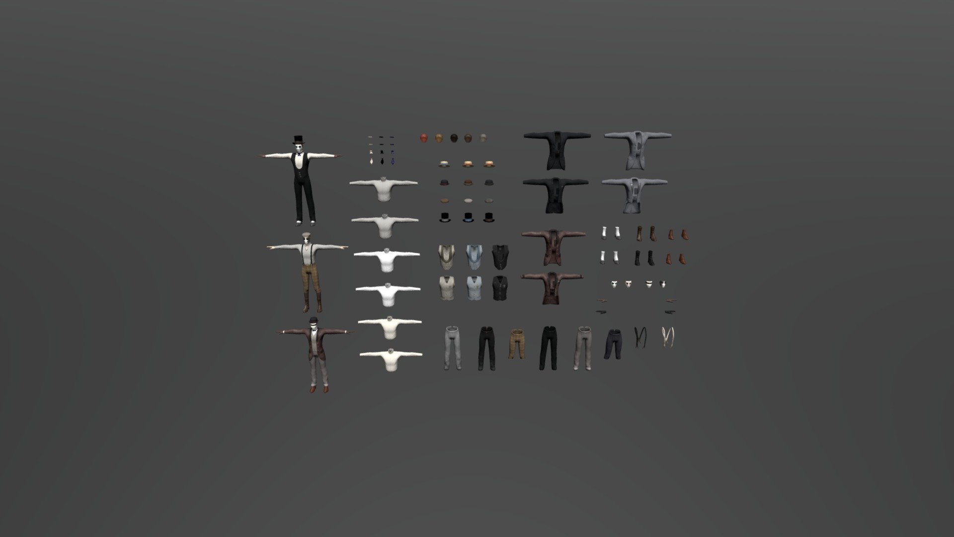 Modular enemies - 3D model by Ebgival [79afa1b] - Sketchfab