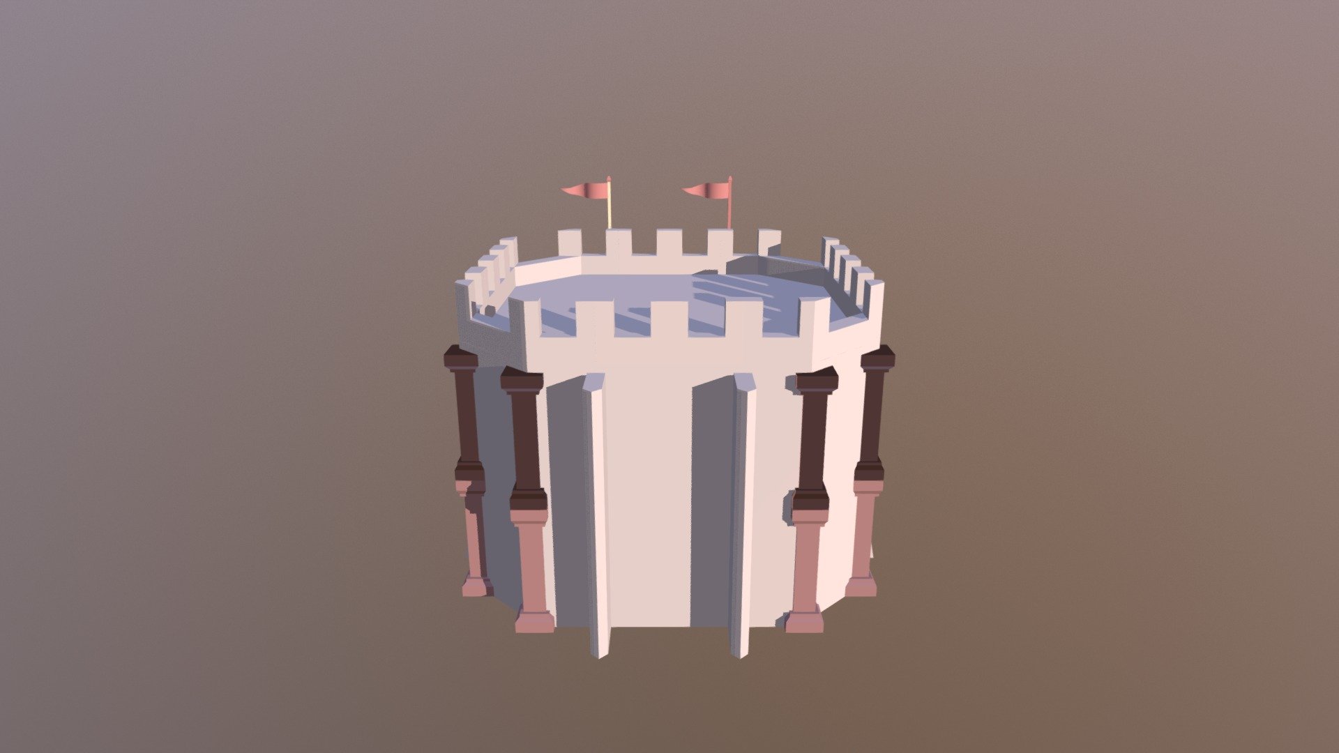 Low Poly Castle |Wallspirit| - 3D model by wallspirit [79b1c74] - Sketchfab
